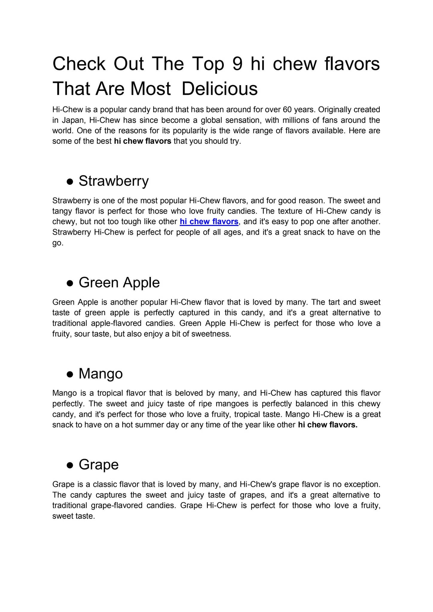 Check Out The Top 9 hi chew flavors That Are Most Delicious by zomg ...