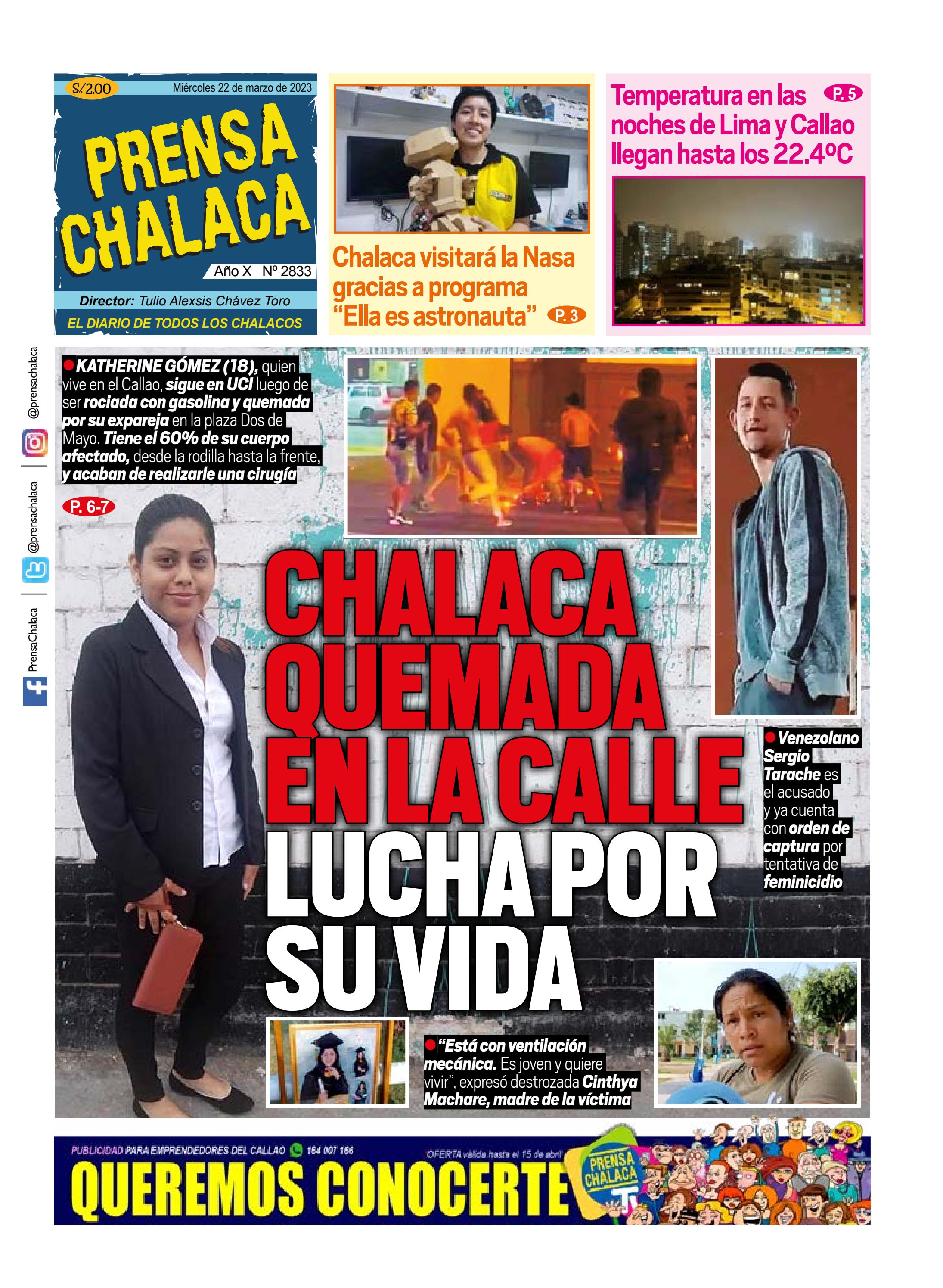 Prensa Chalaca (22-3-2023) - 2833 by Grupo de Comunicaciones Así SAC ...