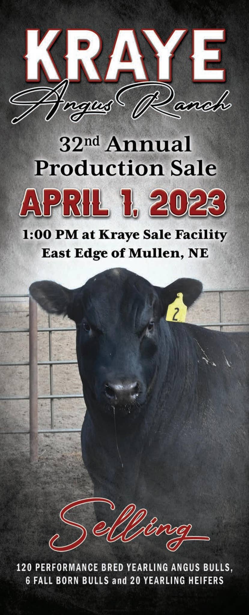 2023 - Kraye Angus Ranch 32nd Annual Production Sale by Honor Ag ...