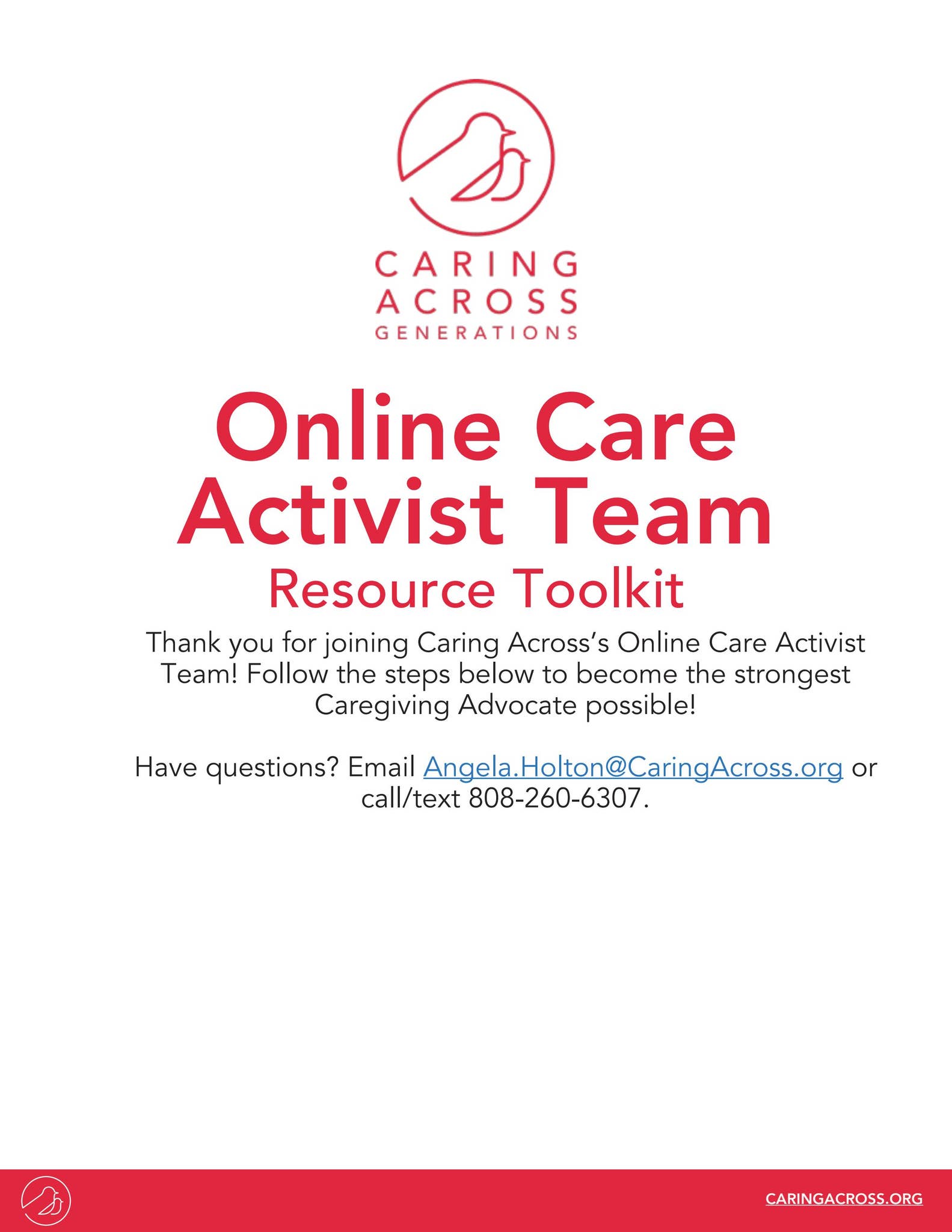 Online Care Activist Team: Resource Toolkit by Caring Across ...