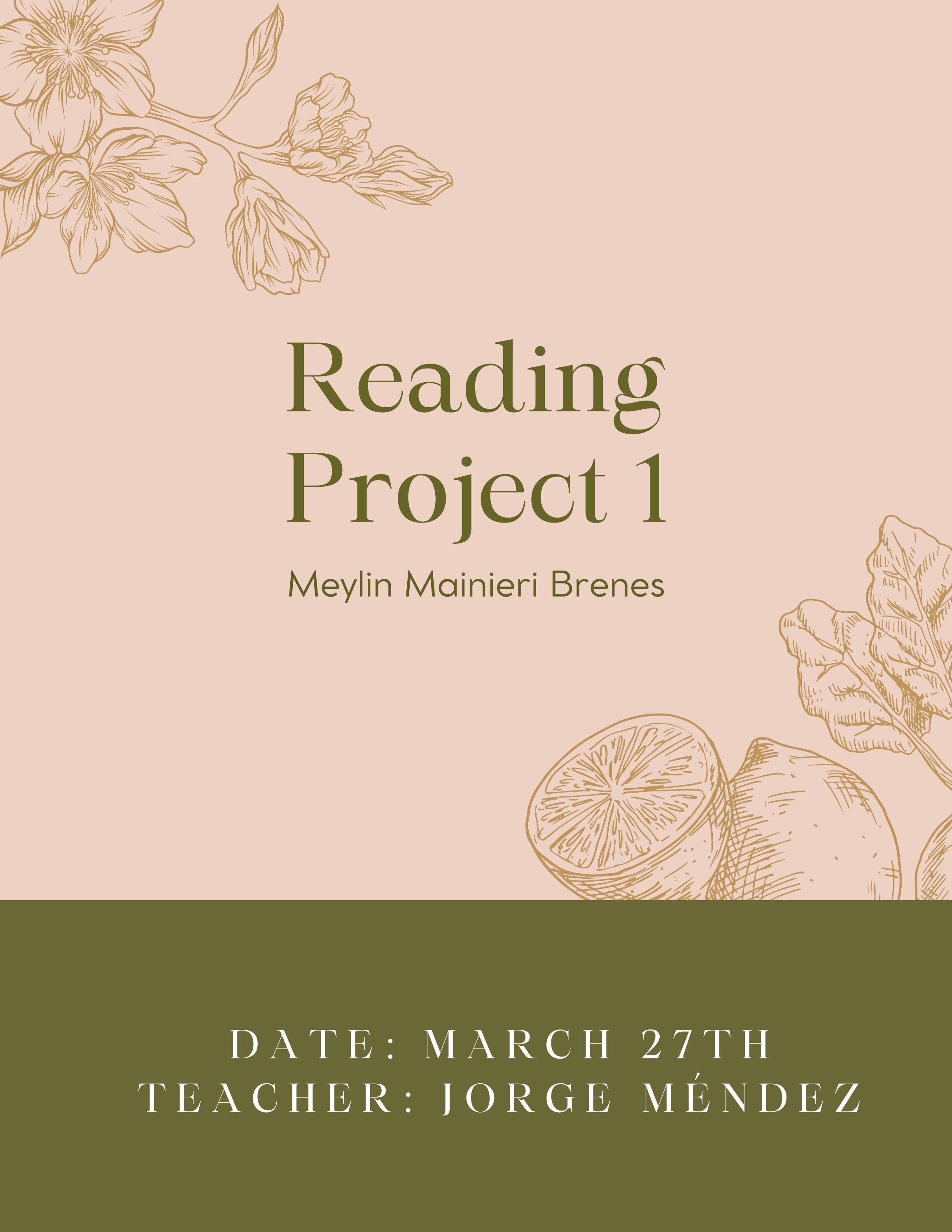 Reading Project 1_MeylinMainieri by Mey Mainieri - Issuu