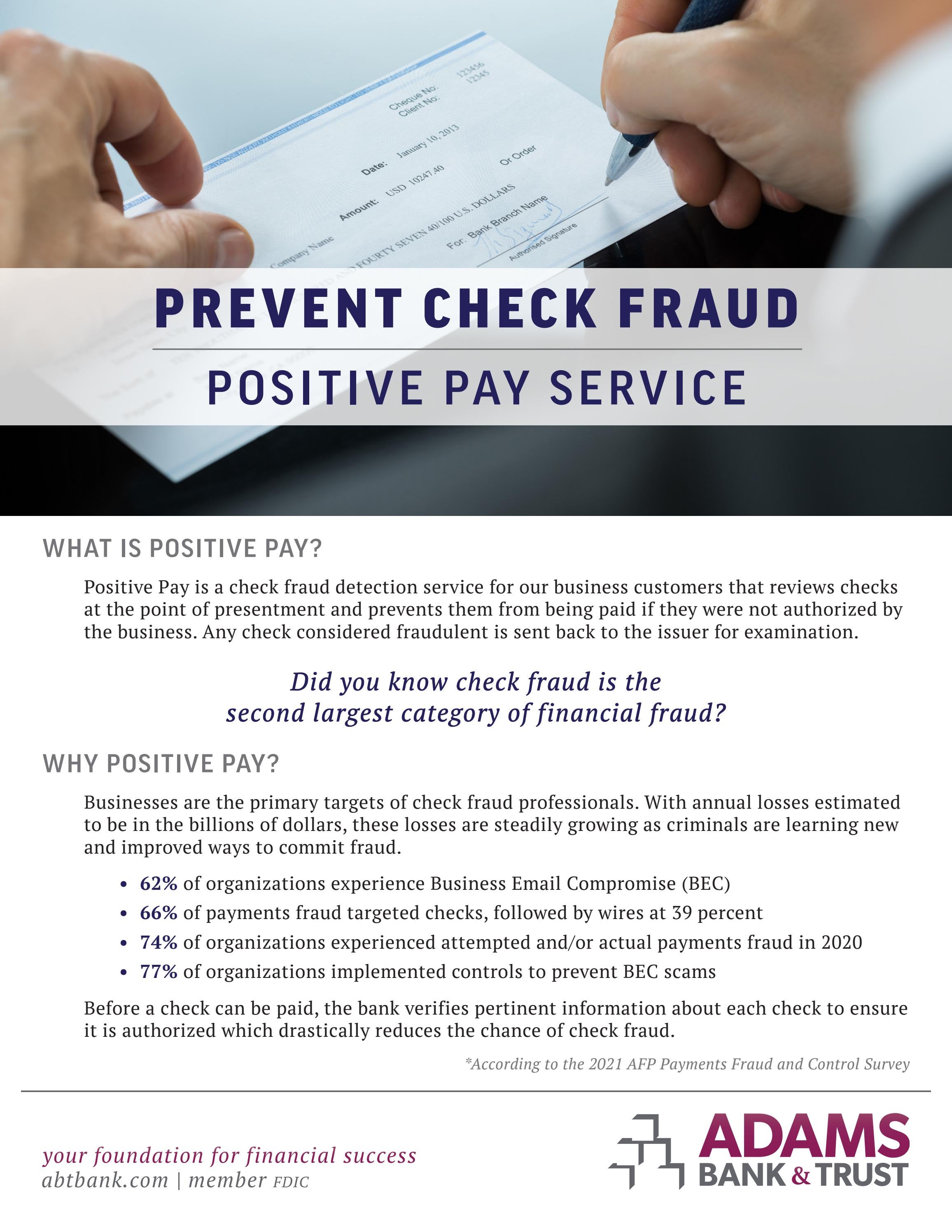 Positive Pay by Adams Bank & Trust - Issuu