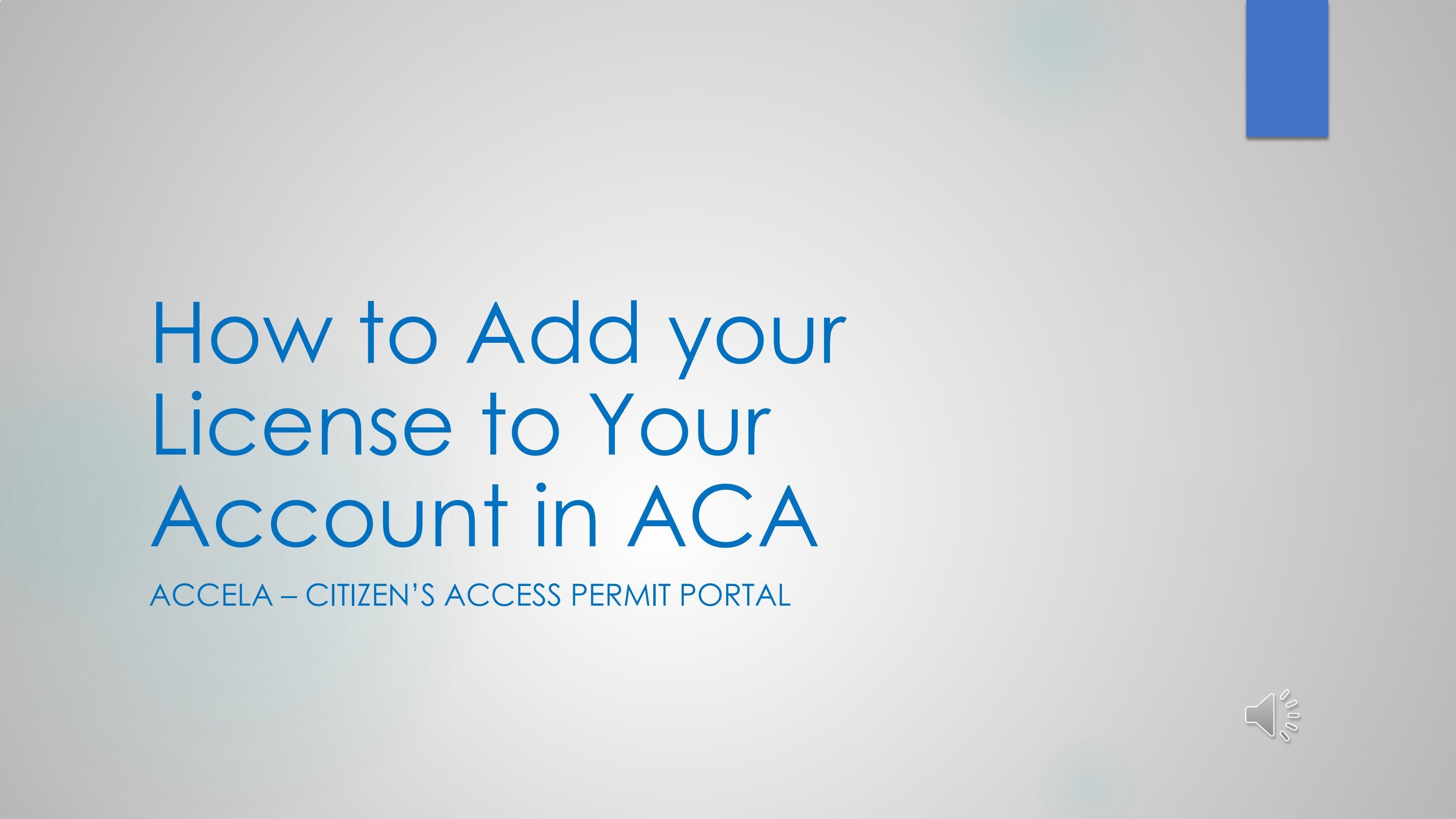 How to Add a License to your ACA Account by STLCOGOV - Issuu