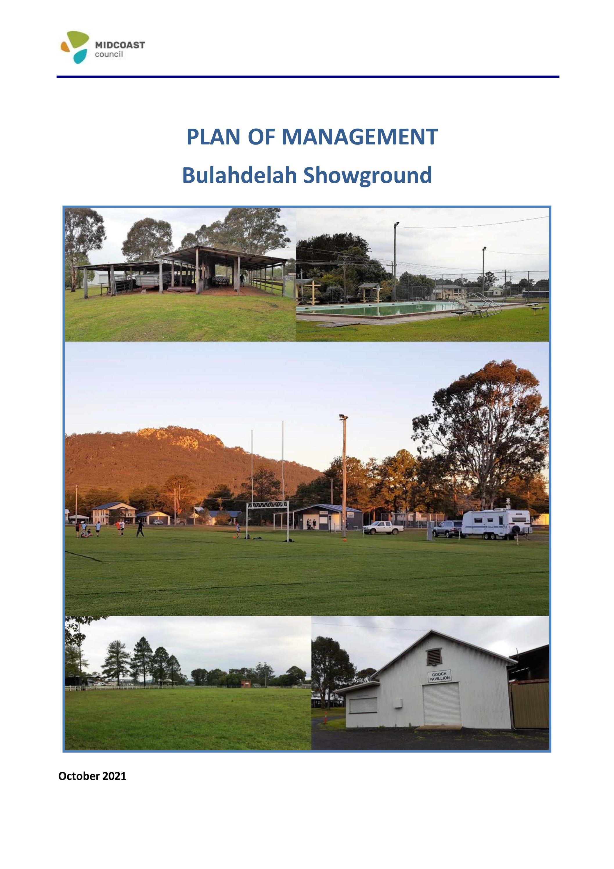 Plan of Management Bulahdelah Showground by MidCoastCouncil - Issuu