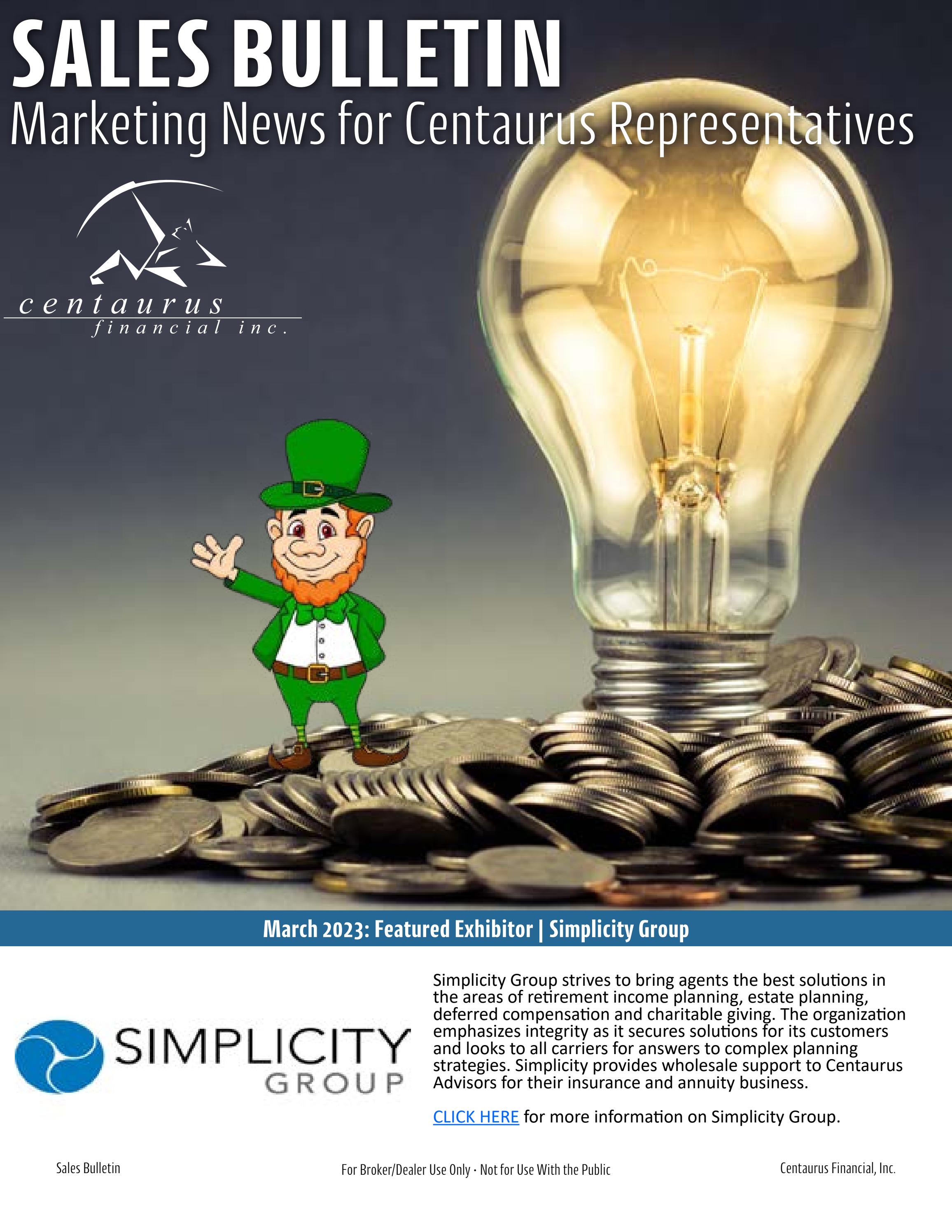 March 2023 - Sales Bulletin by Centaurus Financial, Inc. - Issuu