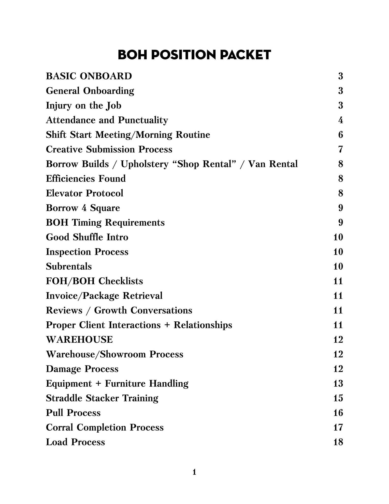 BOH Position Packet by Borrow Curated Furniture + Design - Issuu