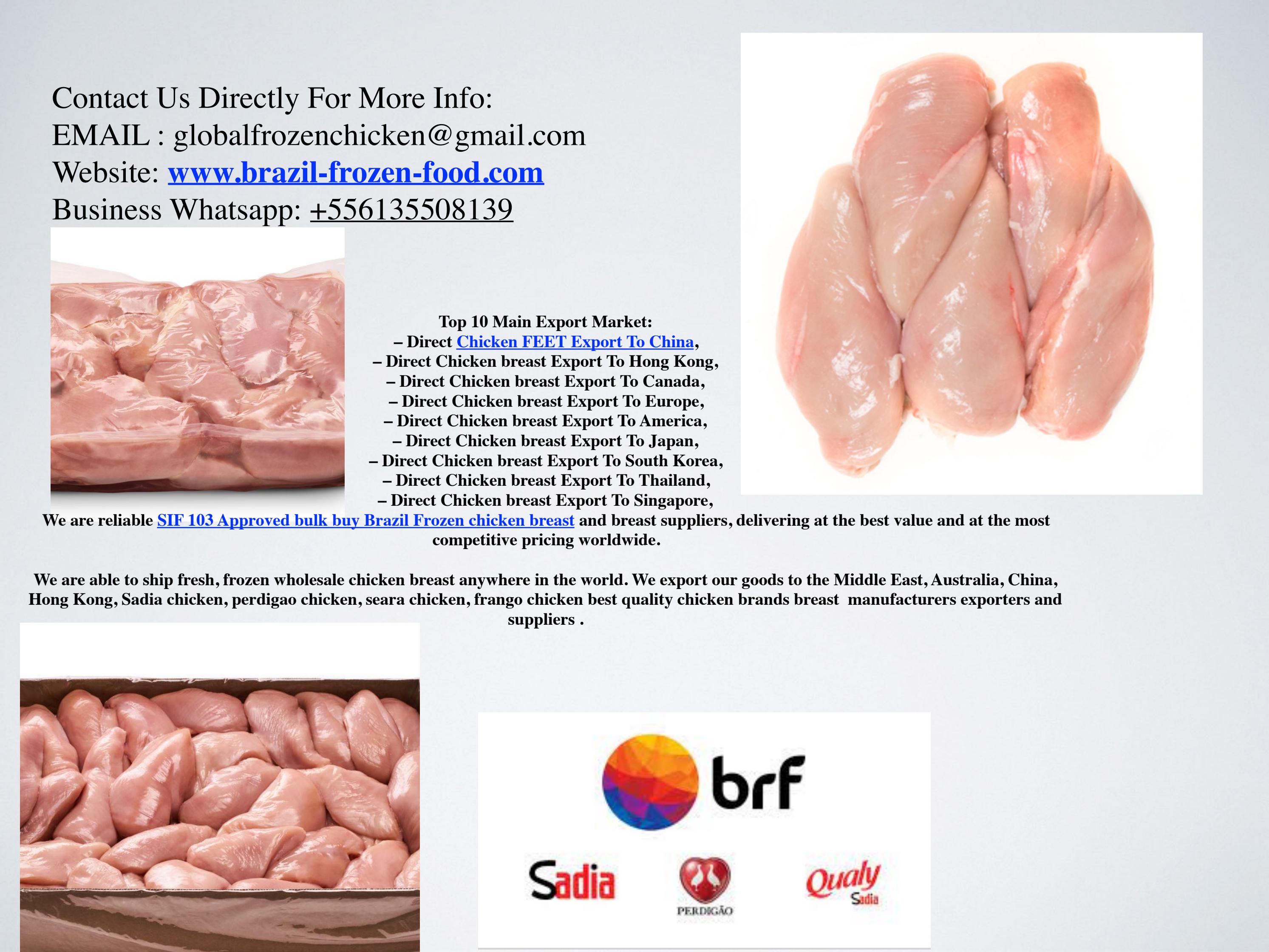 A Grade Quality Halal Frozen Boneless Chicken Breast Meat in A ...