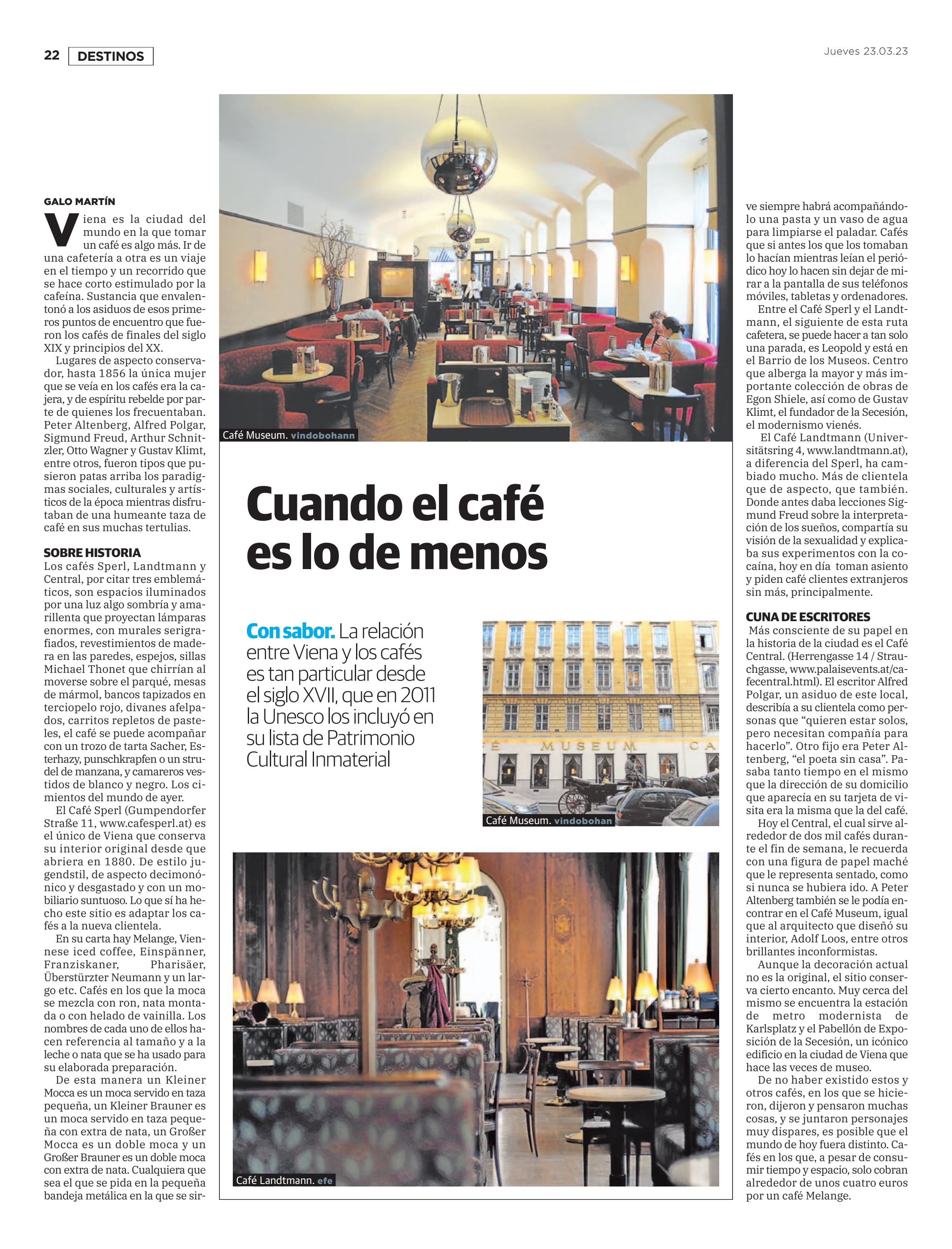 Los cafés de Viena by Galo Martín Aparicio - Issuu