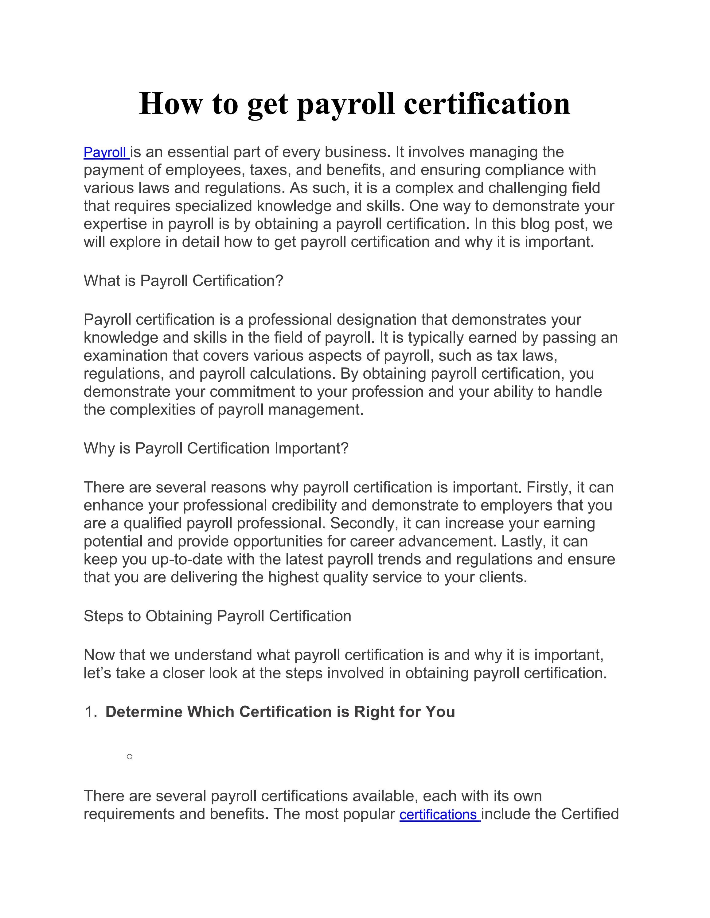 How to get payroll certification by Osservi Outsource Services - Issuu