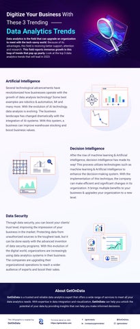 Digitize Your Business With These 3 Trending Data Analytics Trend by getondata - Issuu