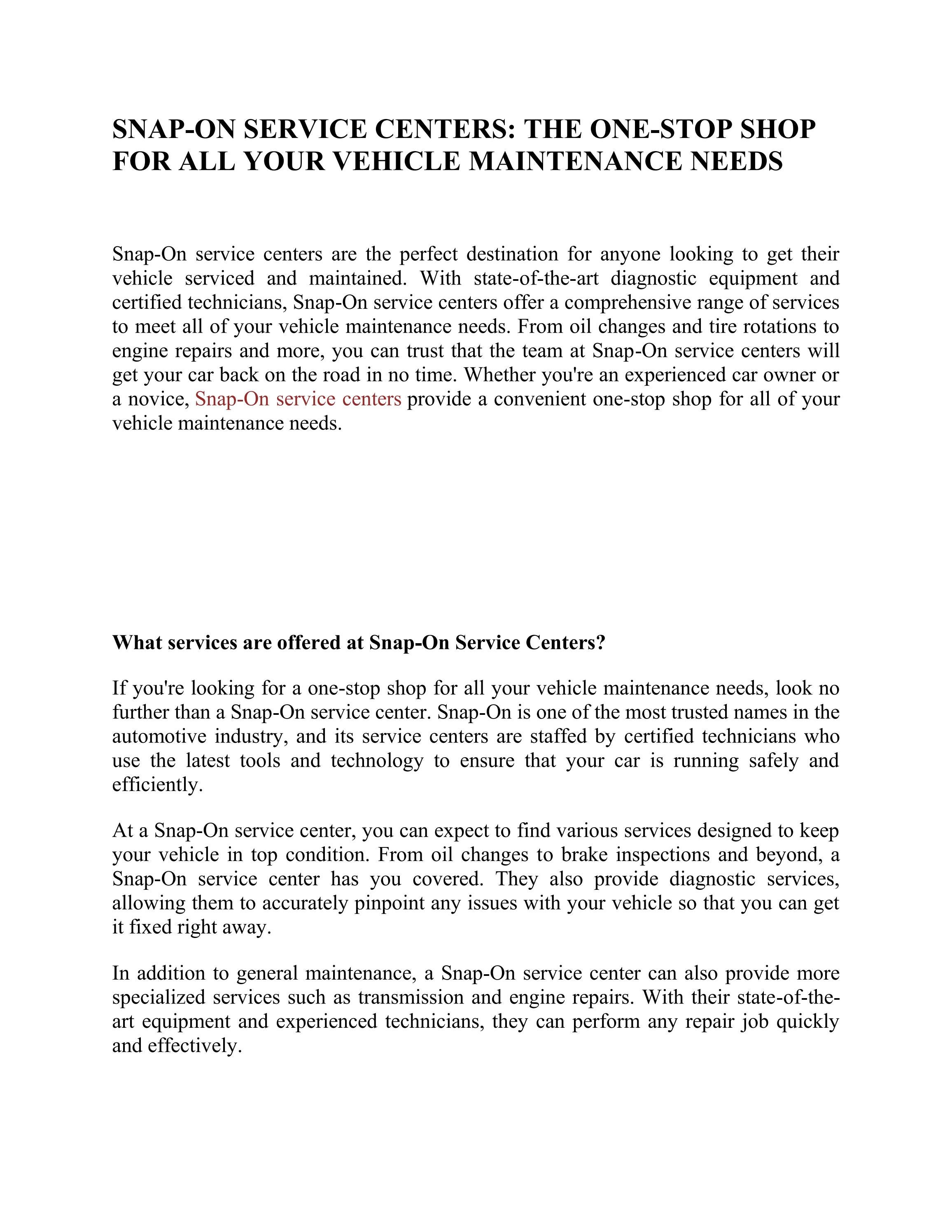 Snap-On Service Center in UAE by Arabcal UAE - Issuu