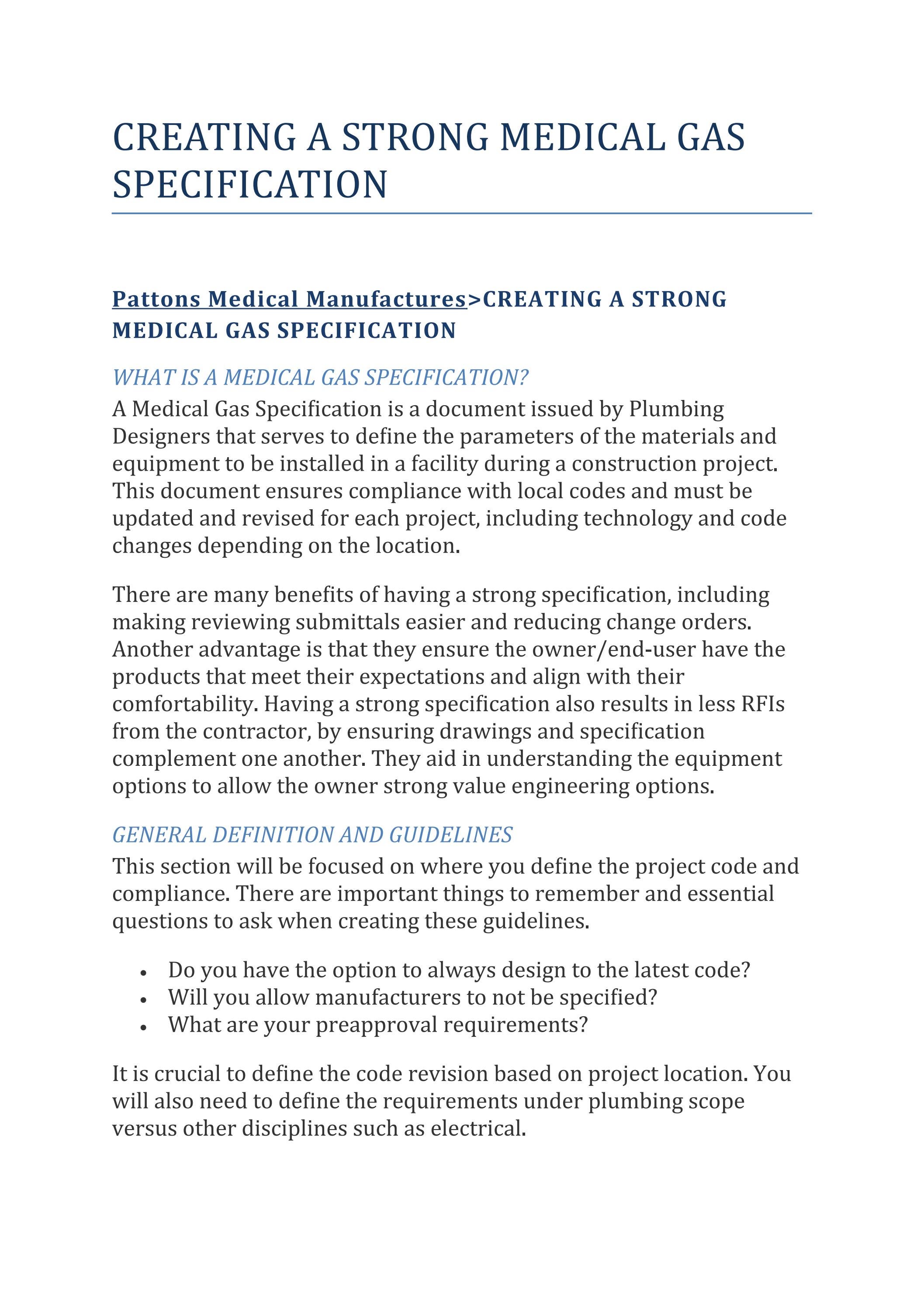 CREATING A STRONG MEDICAL GAS SPECIFICATION -lab air compressor by ...