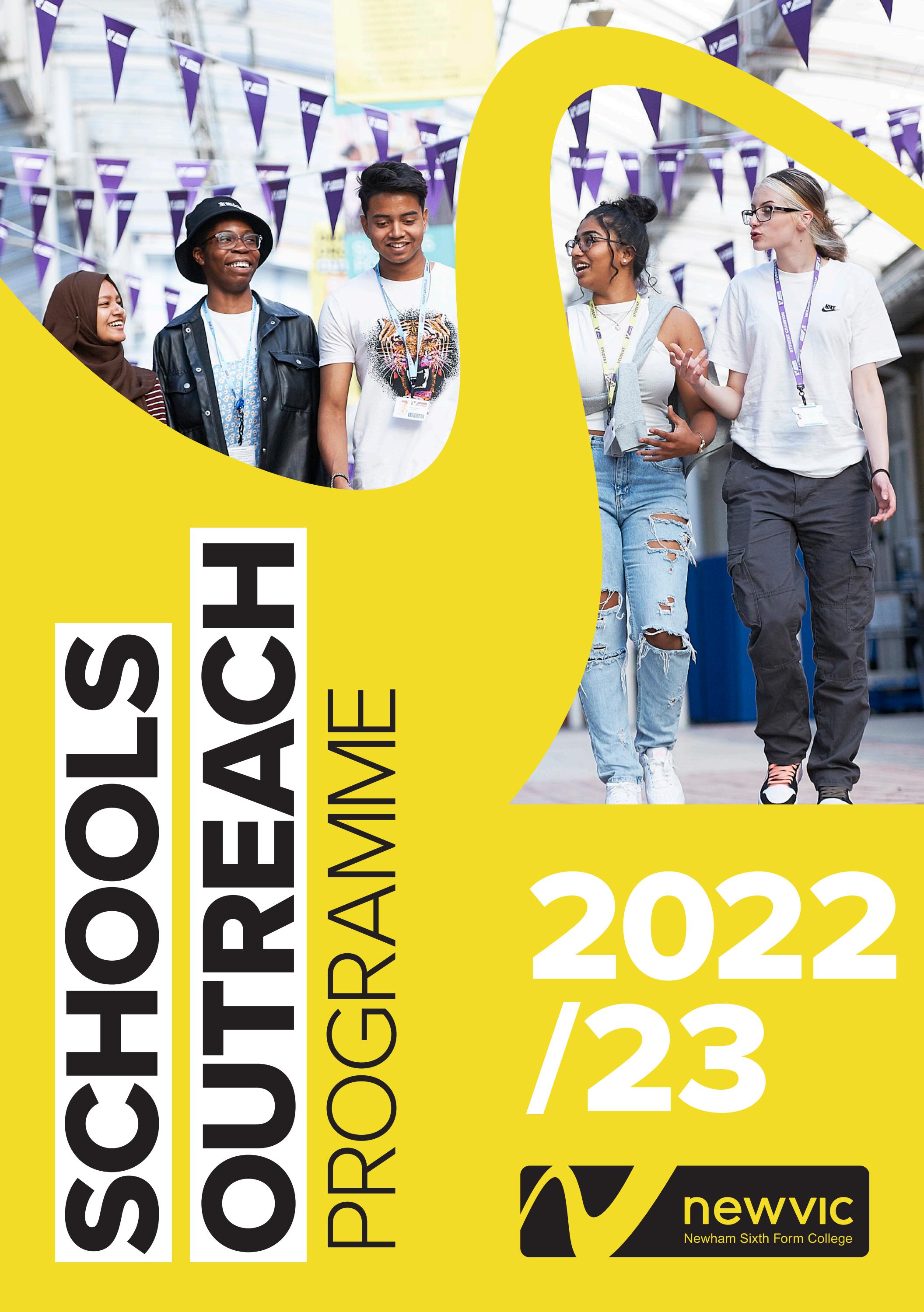 Schools Outreach Programme 2022/23 by NewVIc - Issuu
