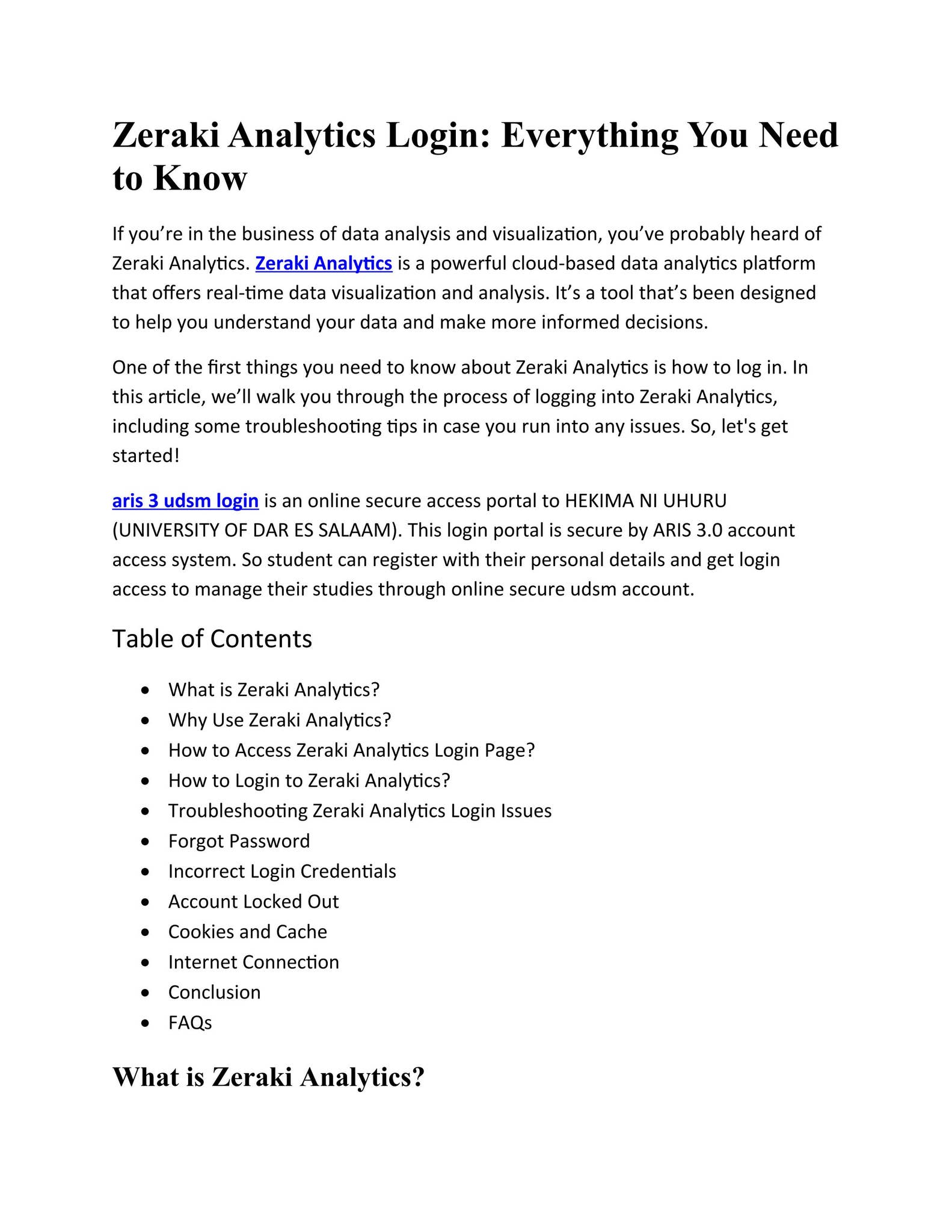 Zeraki Analytics Login: Everything You Need to Know by sarahkristina510 ...