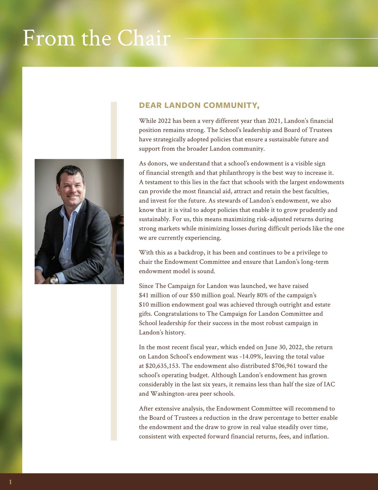 2022 Landon School Endowment Report by Landon School - Issuu