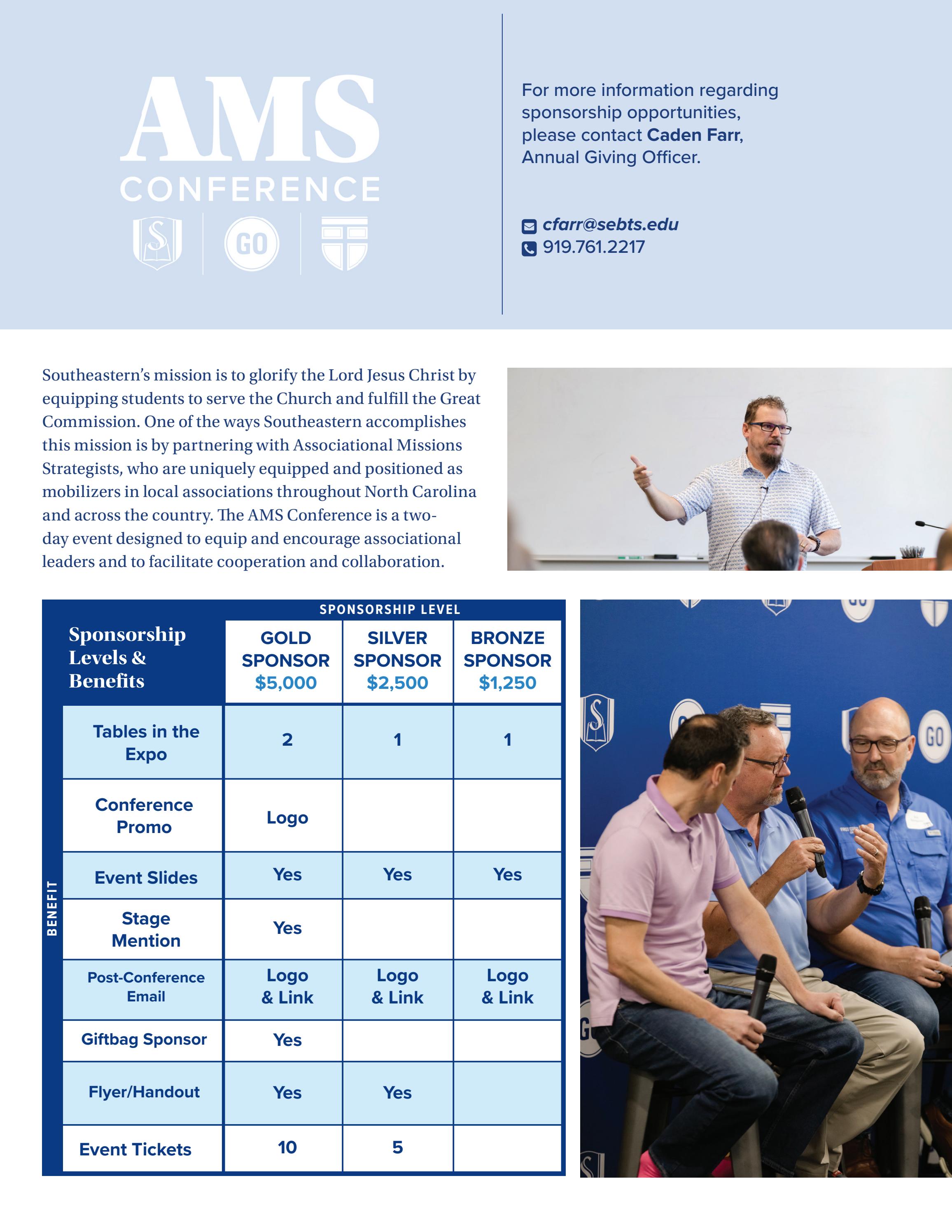 AMS Conference by Southeastern Baptist Theological Seminary - Issuu