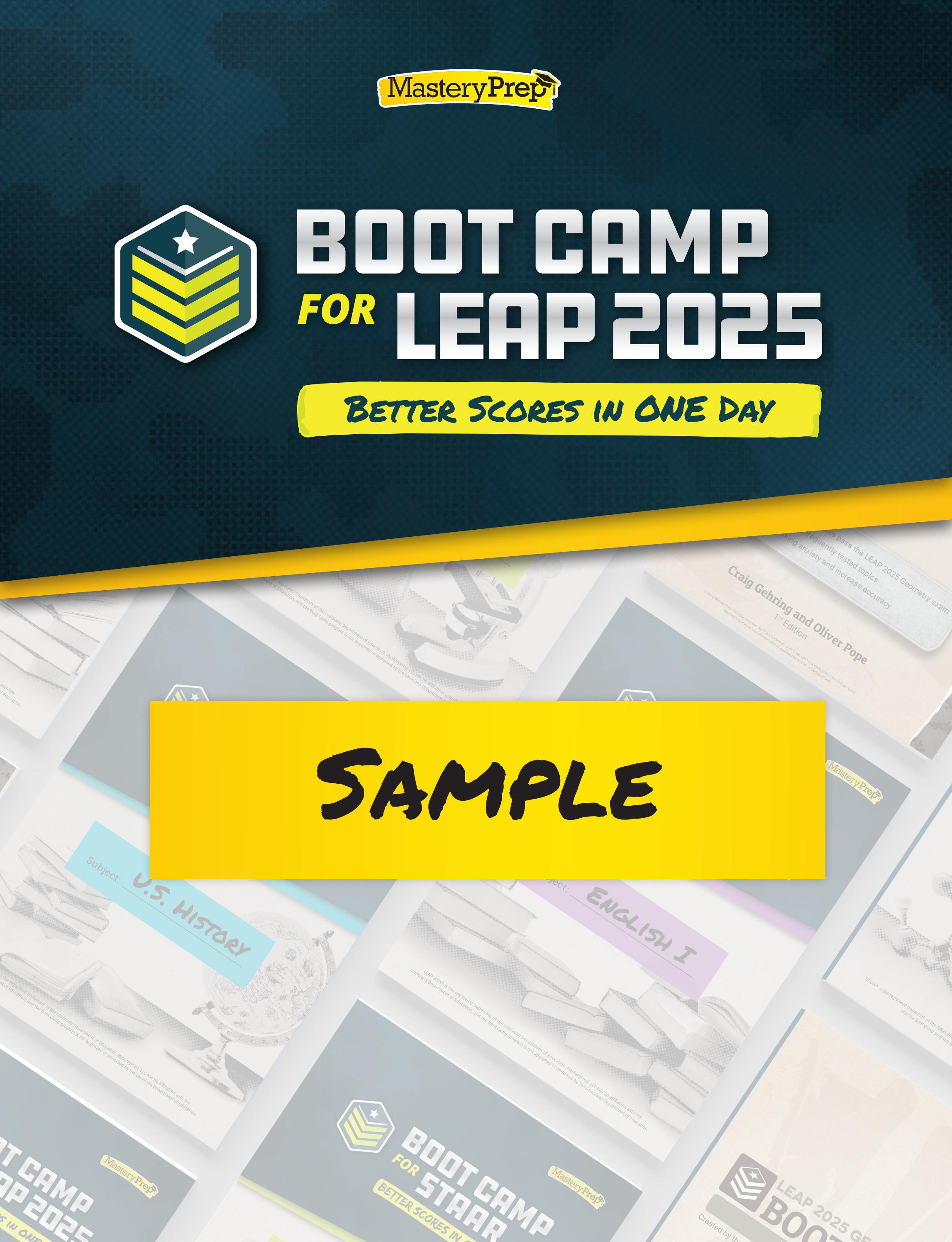 Sample Boot Camp For LEAP 2025 End Of Course By MasteryPrep Issuu Sample Boot Camp For LEAP 2025 End Of Course By MasteryPrep Issuu