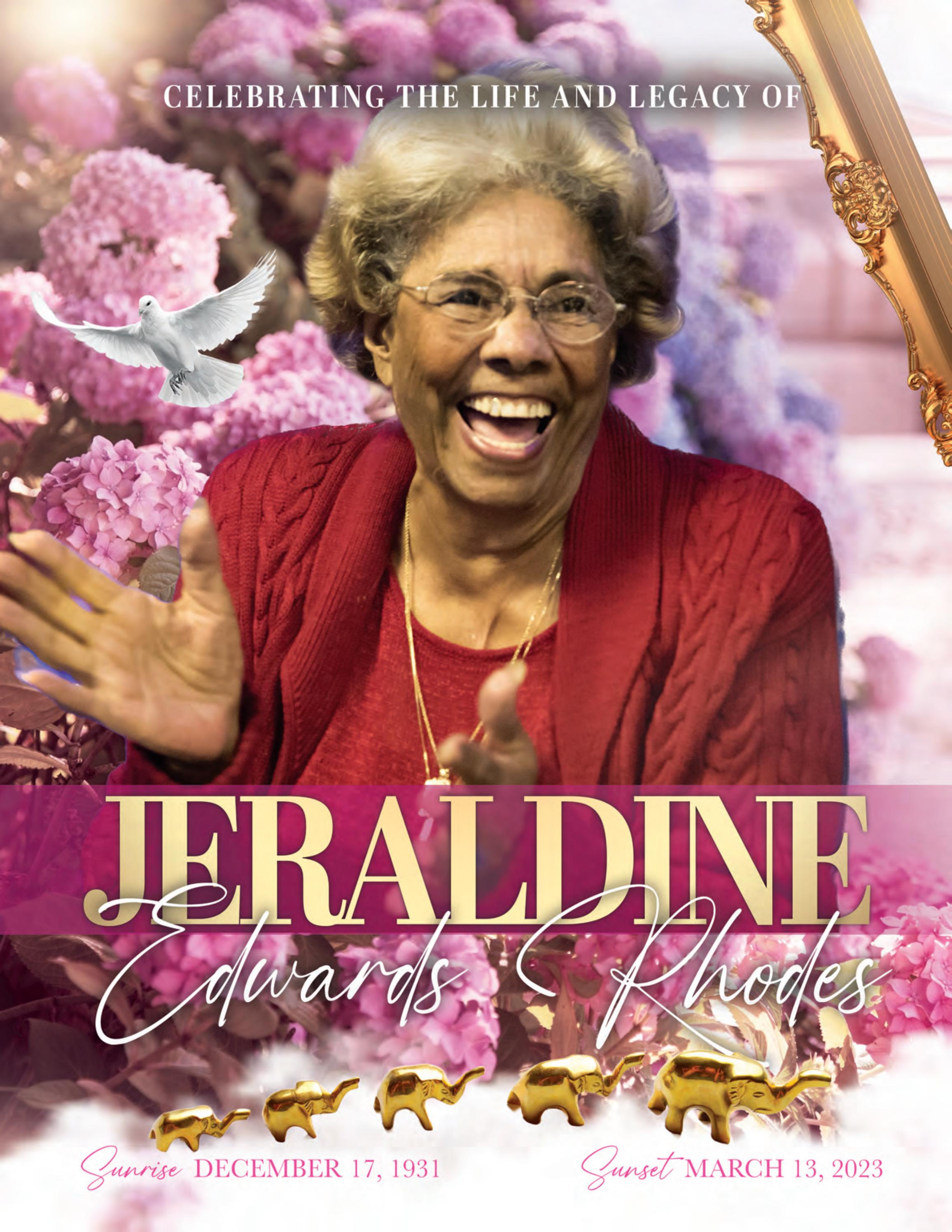 Jeraldine Rhodes Program by The Print House - Issuu