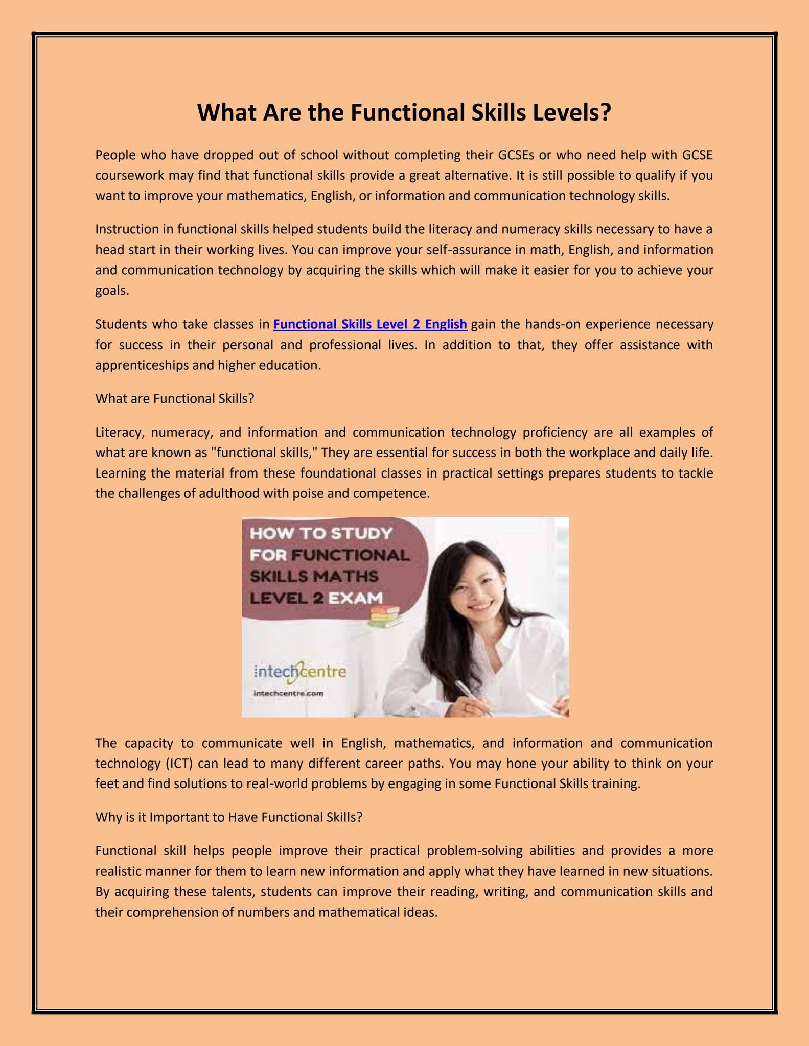 What Are the Functional Skills Levels? by amiasarian - Issuu