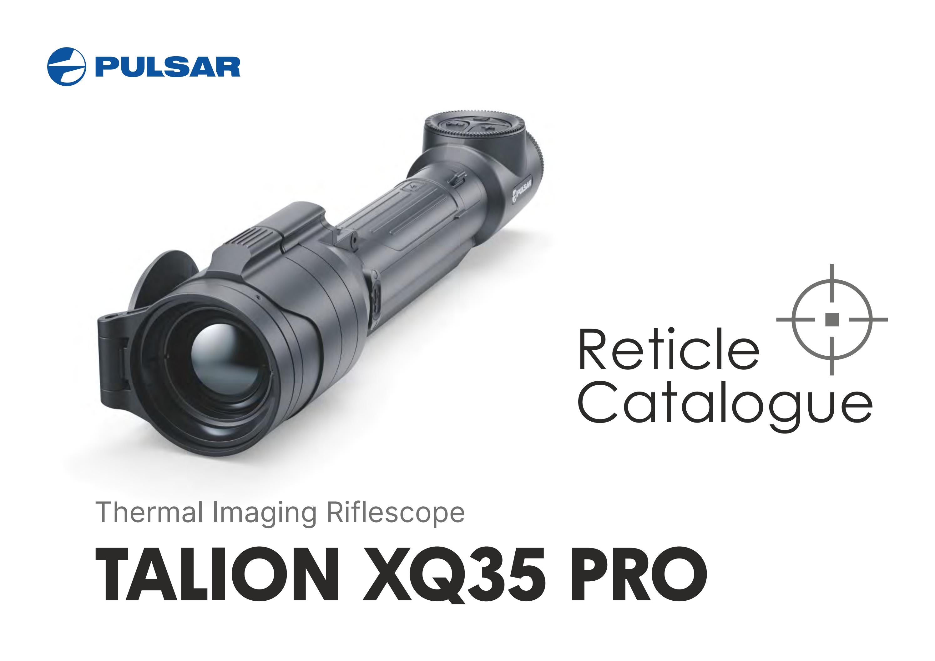 Talion XQ35 Pro Thermal Imaging Riflescope | Reticle Catalogue by Yukon Advanced Optics ...