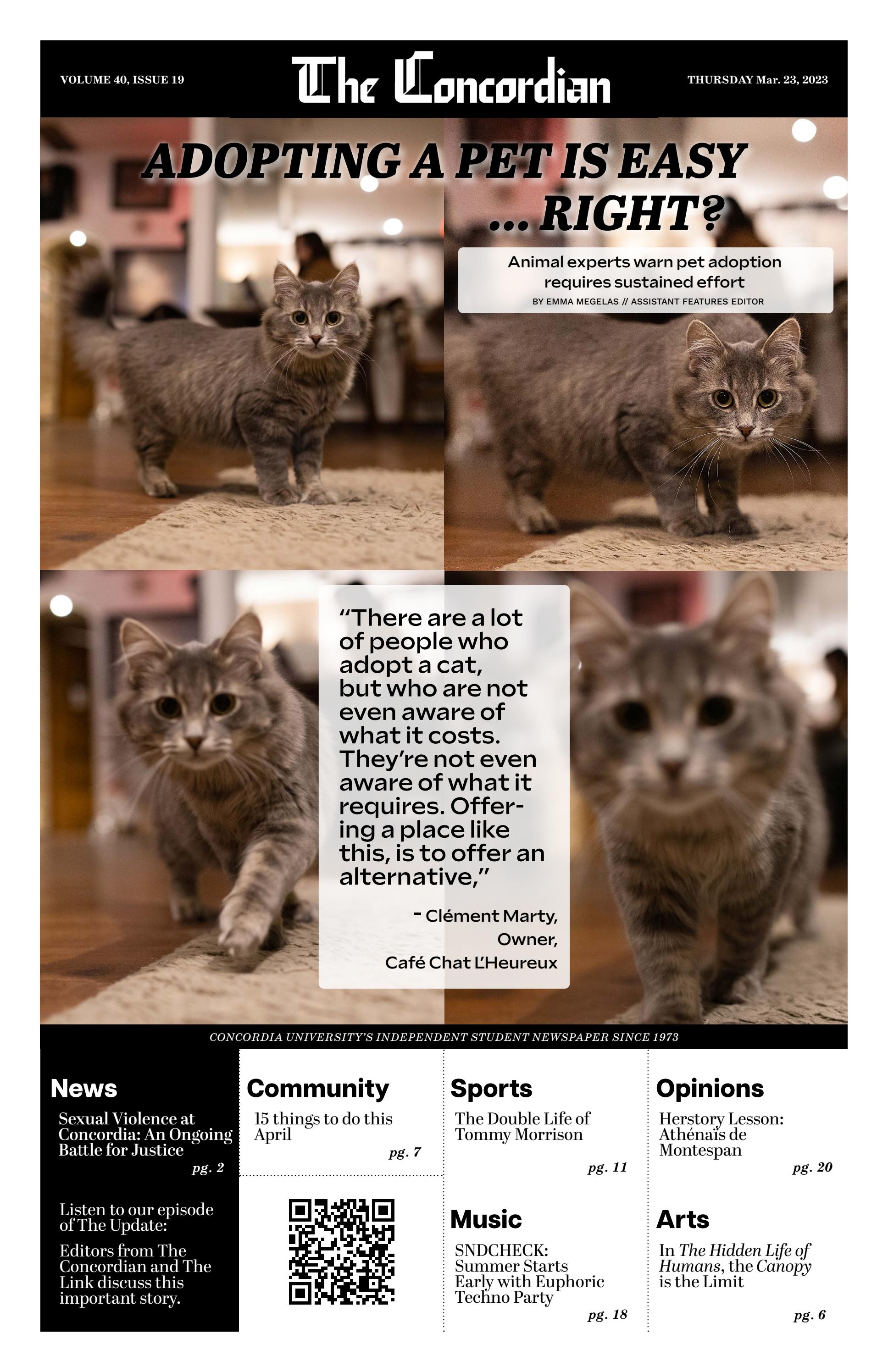 Vol. 40 Issue 19 - March 23rd, 2023 by The Concordian - Issuu