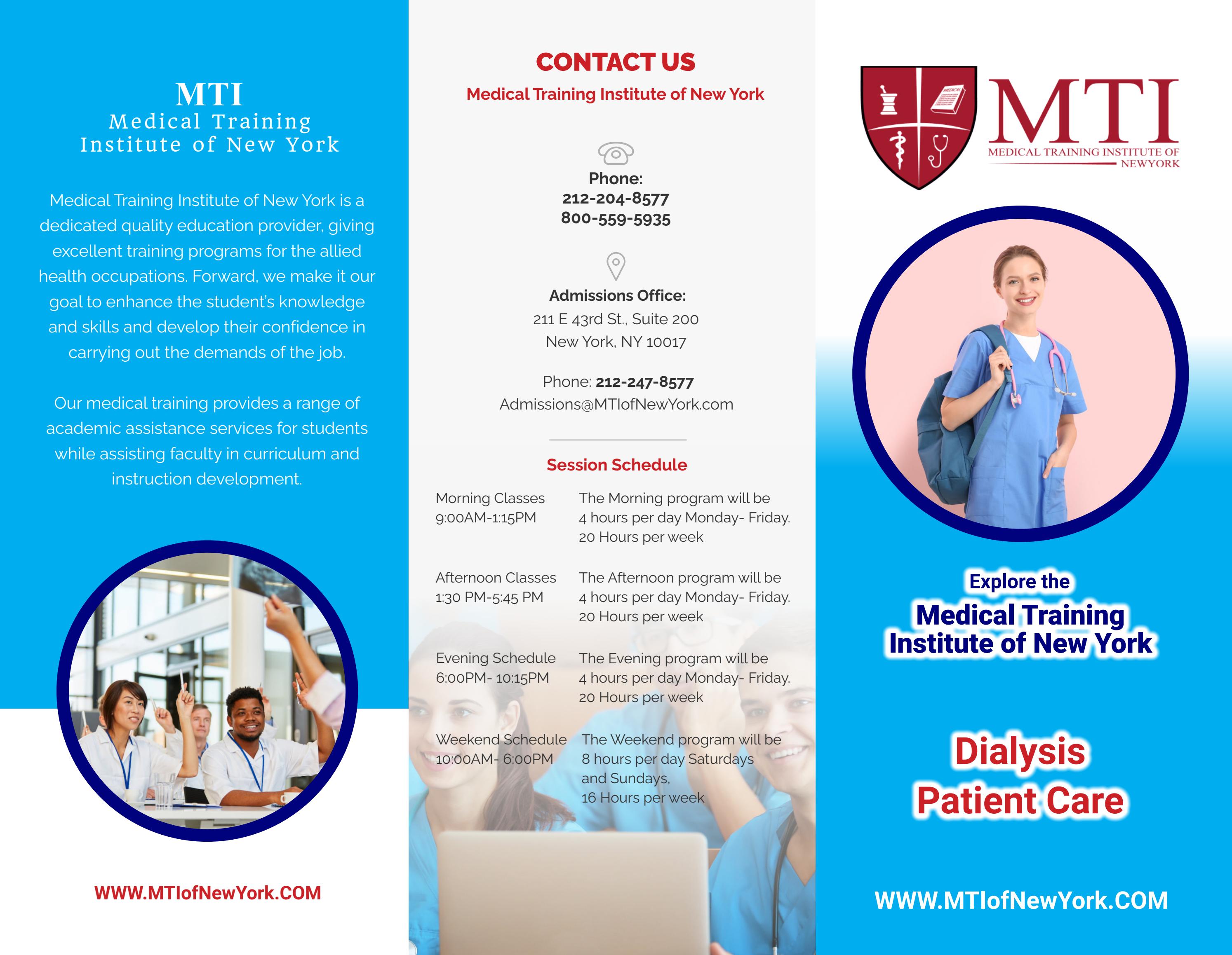 MTI of New York School Brochure All Programs by mtiofnewyork - Issuu