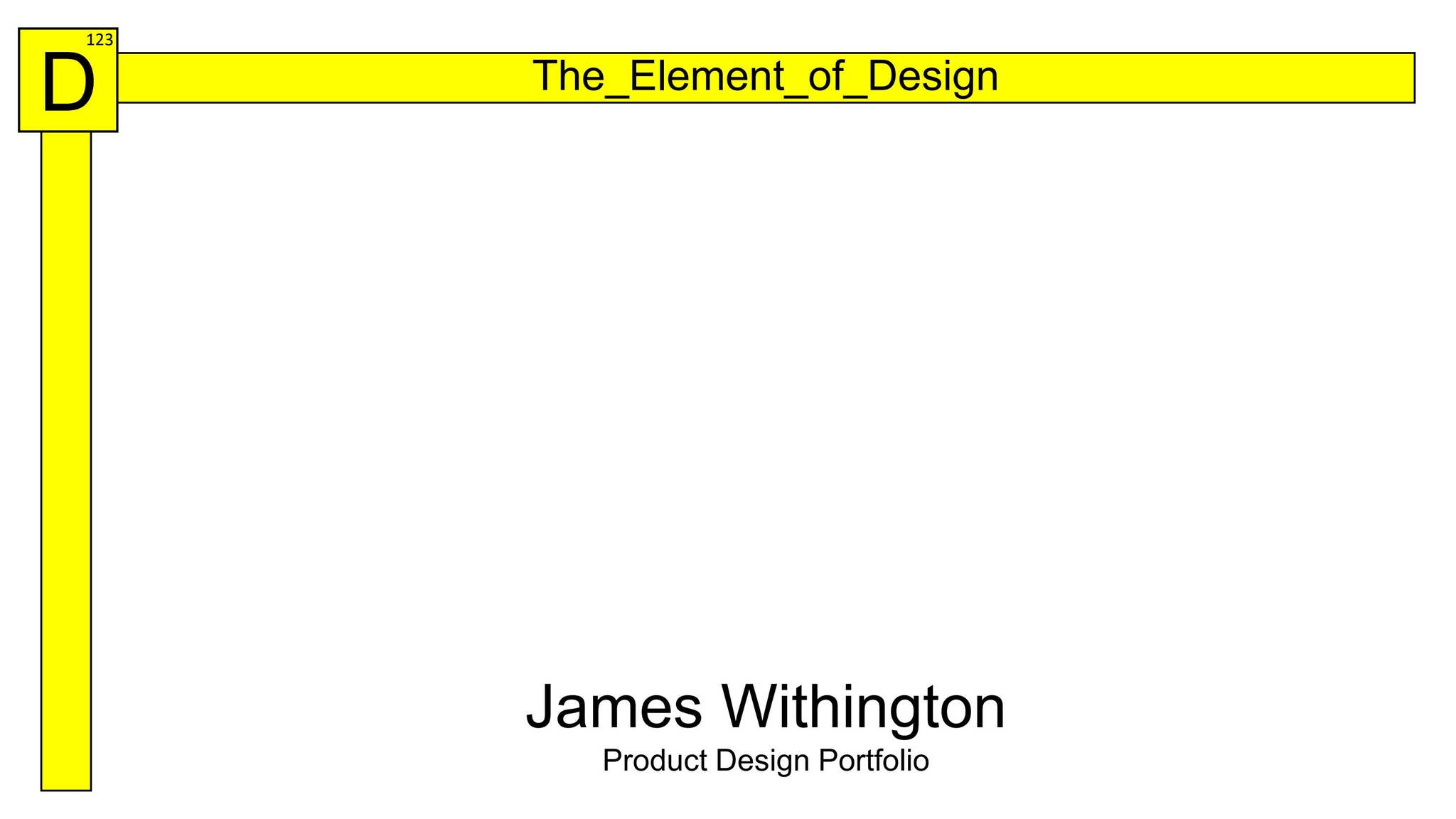 The design portfolio of James Withington by James Withington - Issuu