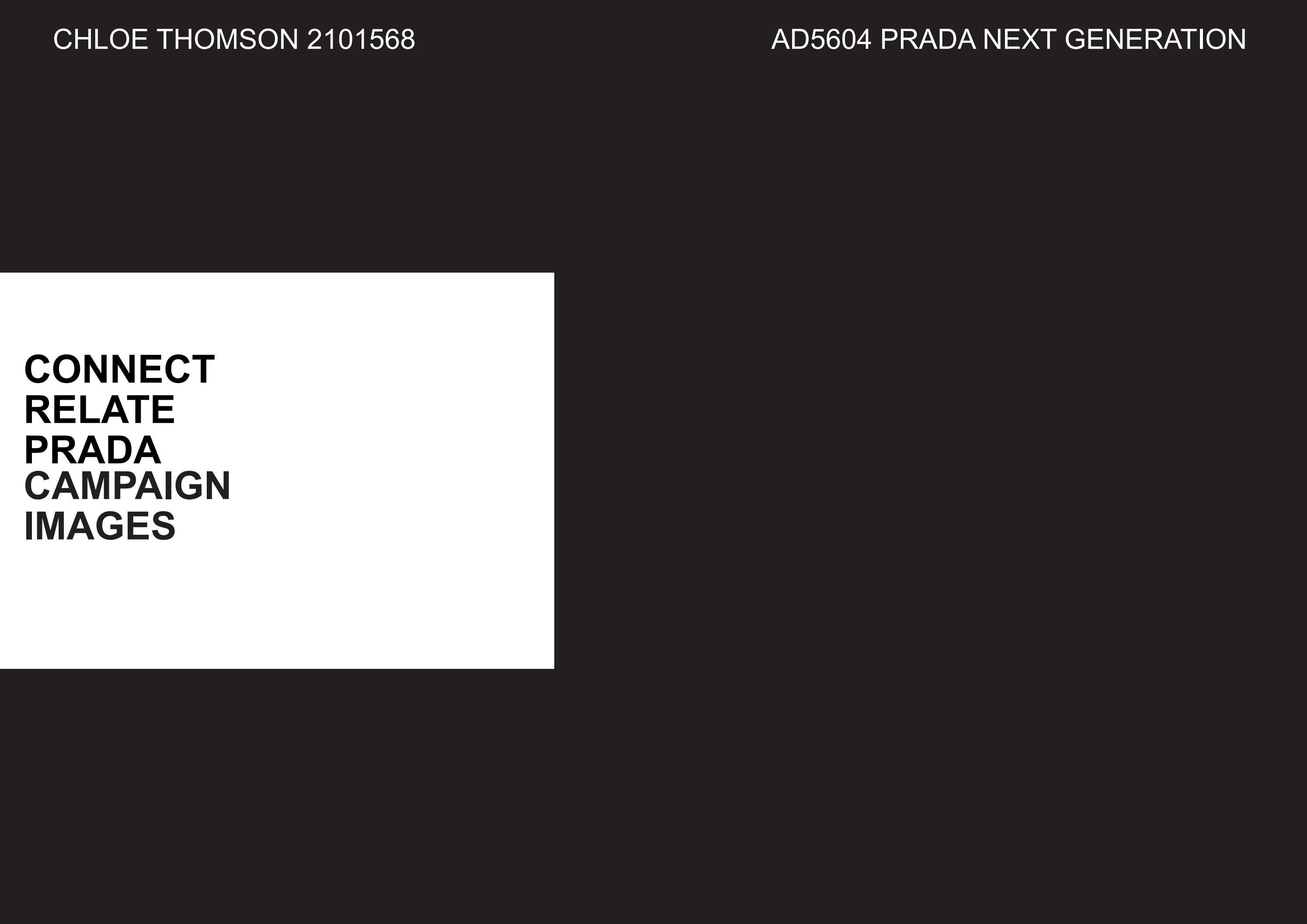 AD5604 PRADA CAMPAIGN SHOOT BOOK by ChloeThomson7 - Issuu