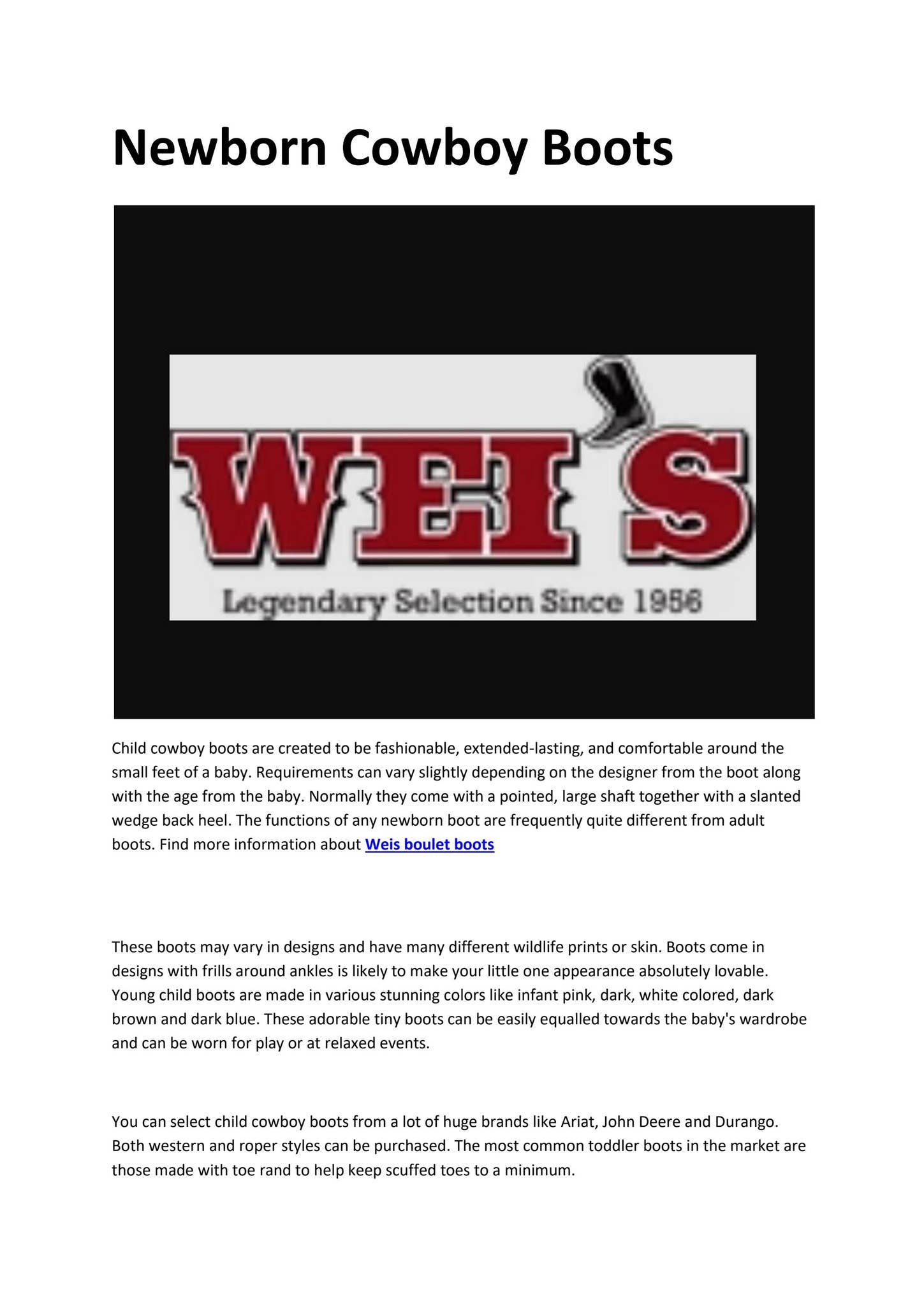 Weis boulet western boots by Thomas Shaw - Issuu