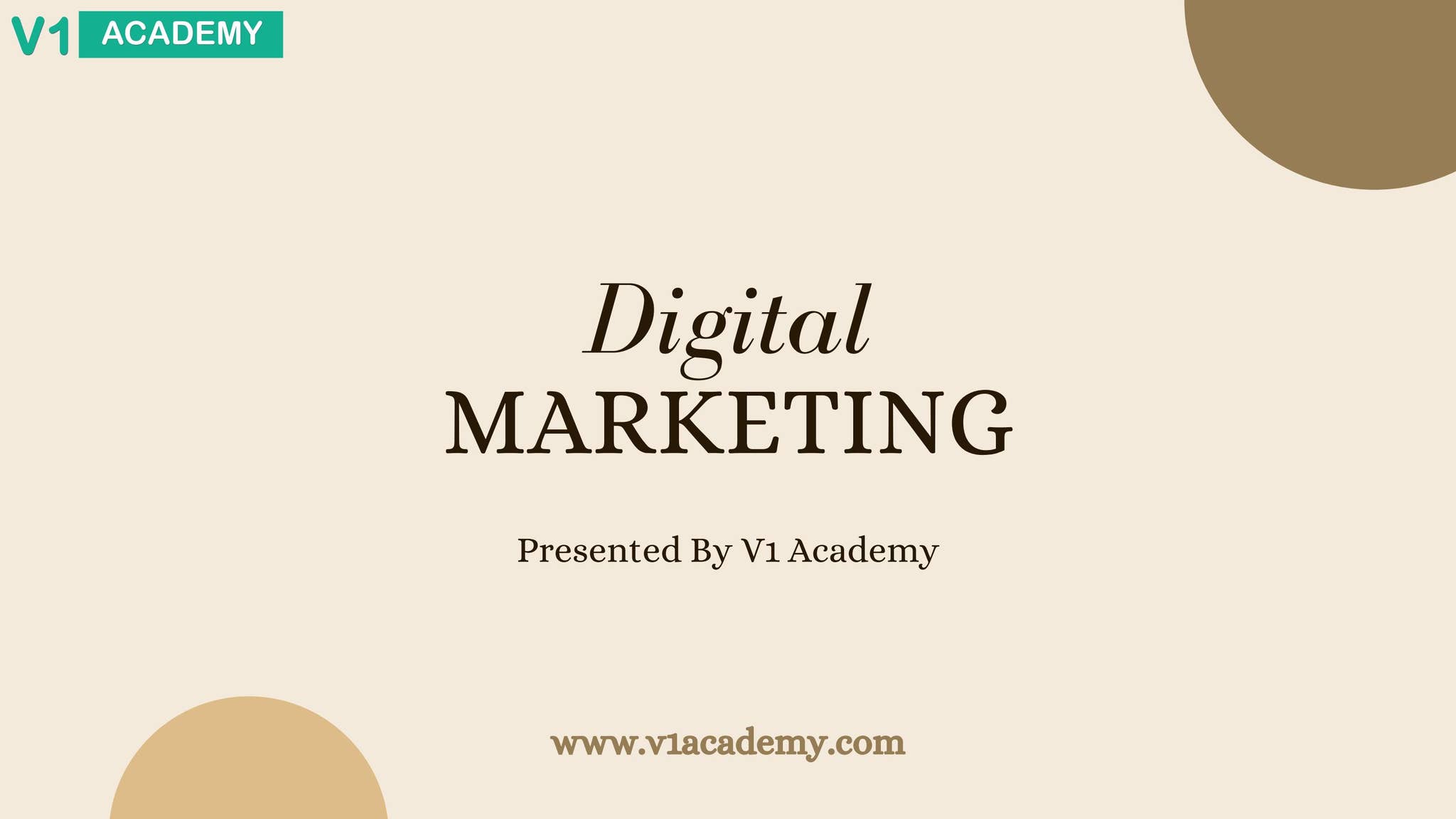 Digital Marketing Courses at V1 Academy by v1 academy - Issuu