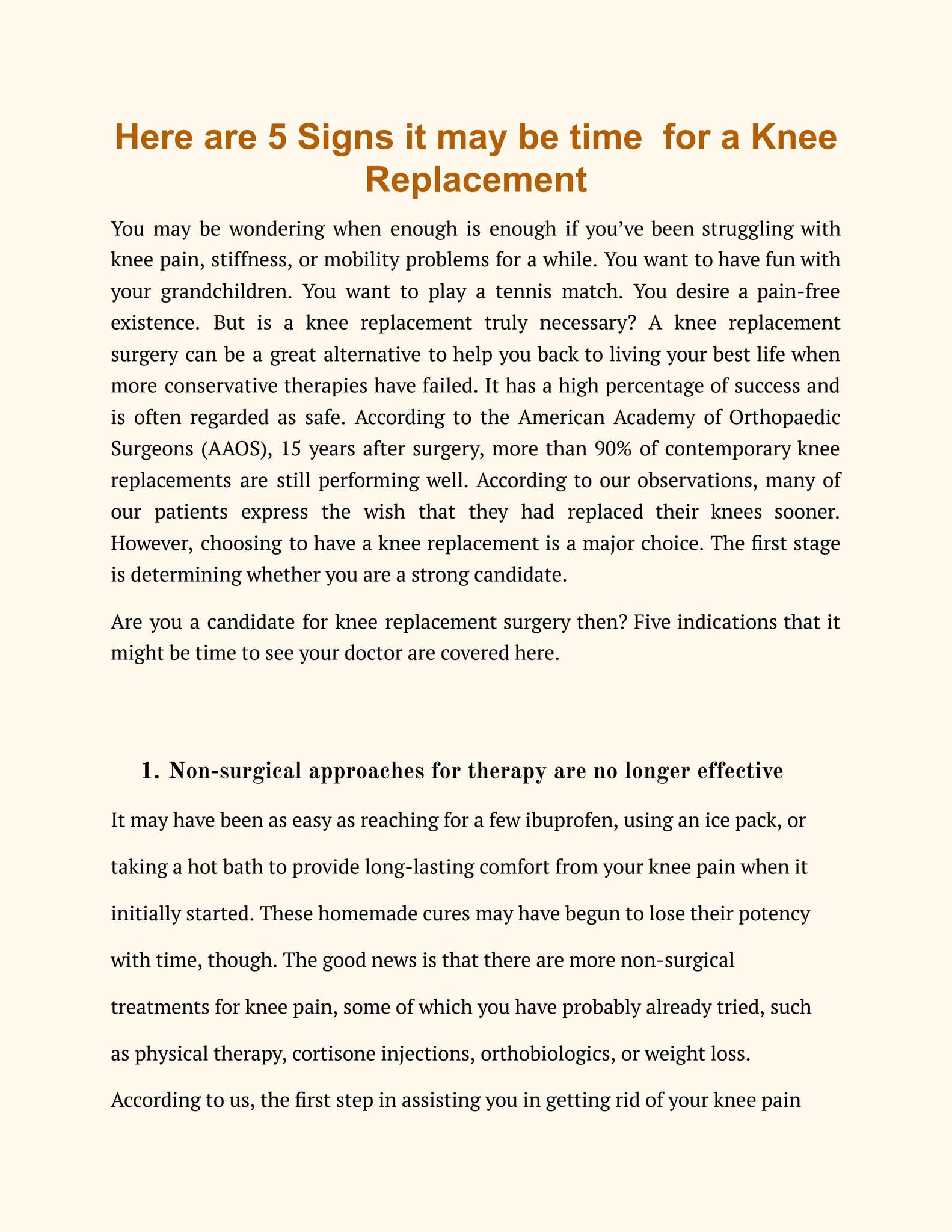 Signs it may be time for a Knee Replacement by Dr. Vikas Mehra - Issuu