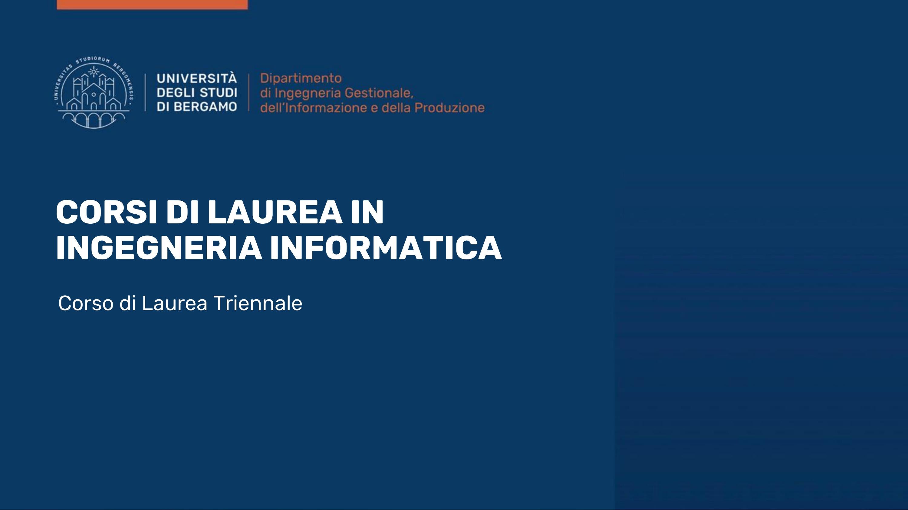 UniBg | Open Day Ingegneria informatica (LT) a.a. 2023-2024 by ...