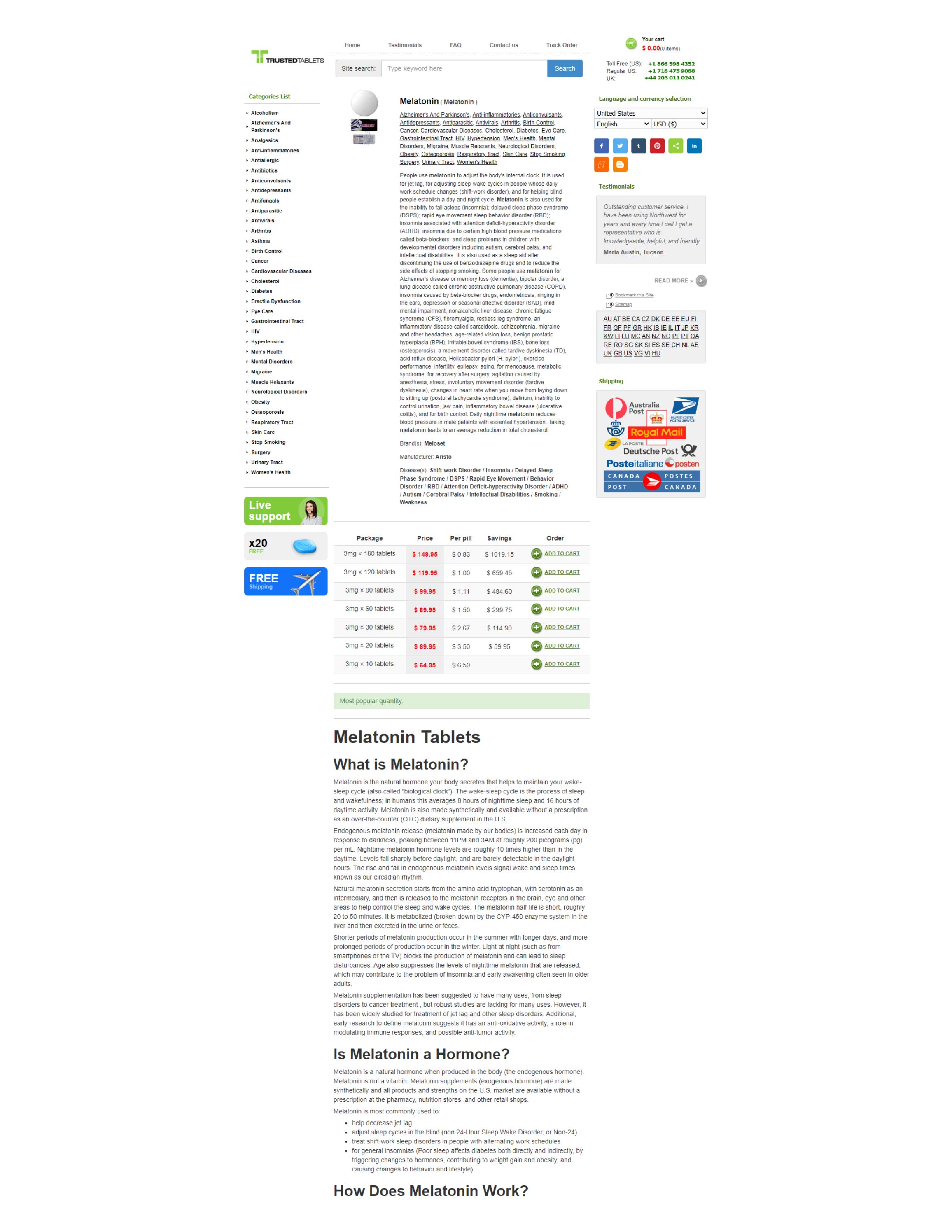 Melatonin Tablets buy online by Trusted Tablets - Issuu