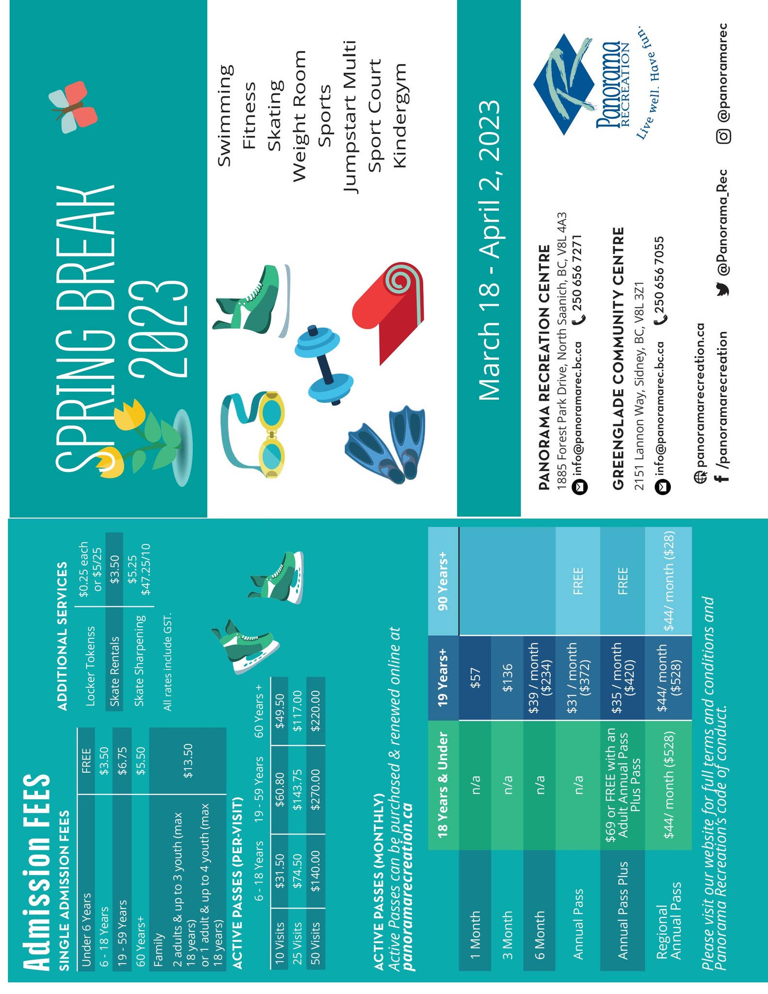 Panorama Recreation Spring Break 2023 Schedule by Panorama Recreation ...
