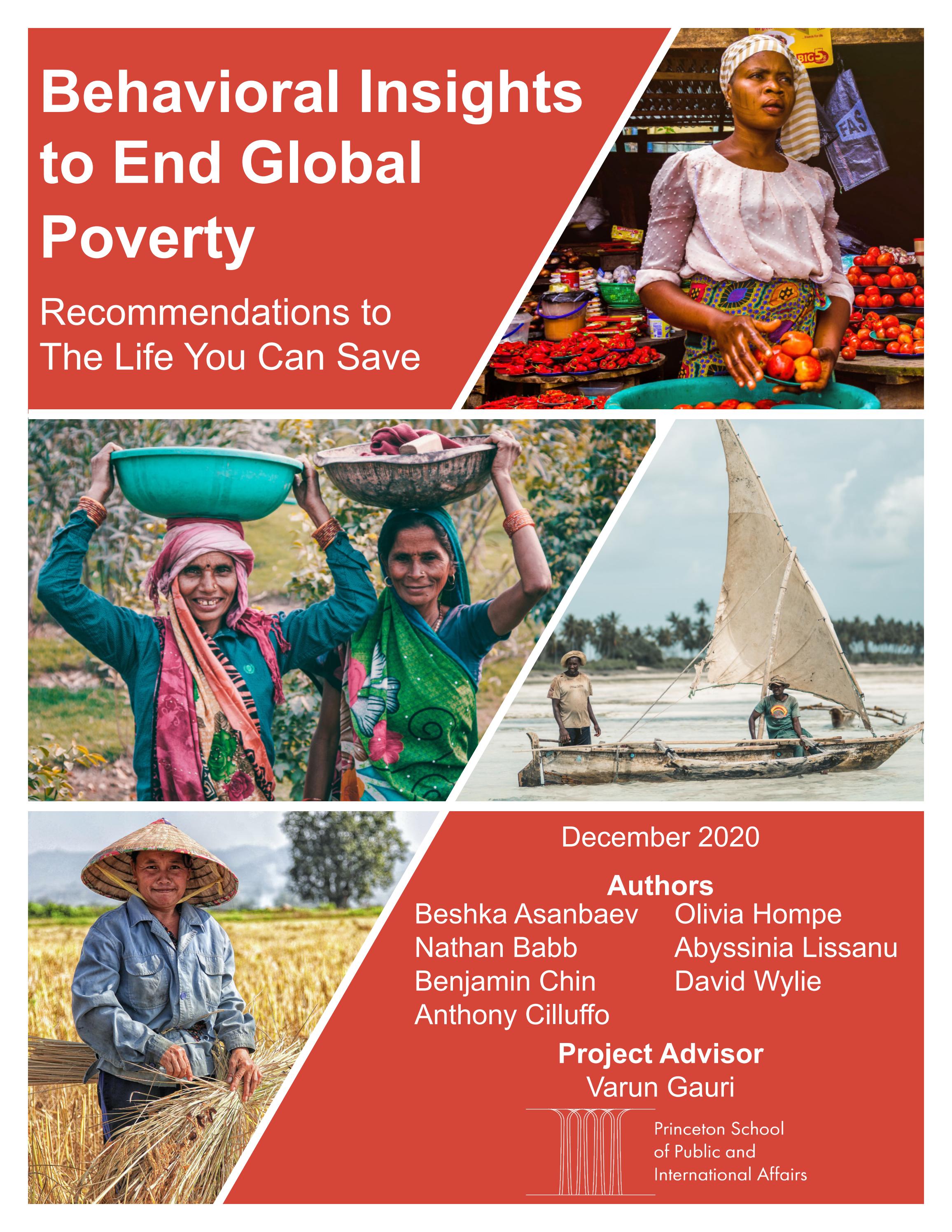 Behavioral Insights to End Global Poverty Recommendations to The Life ...