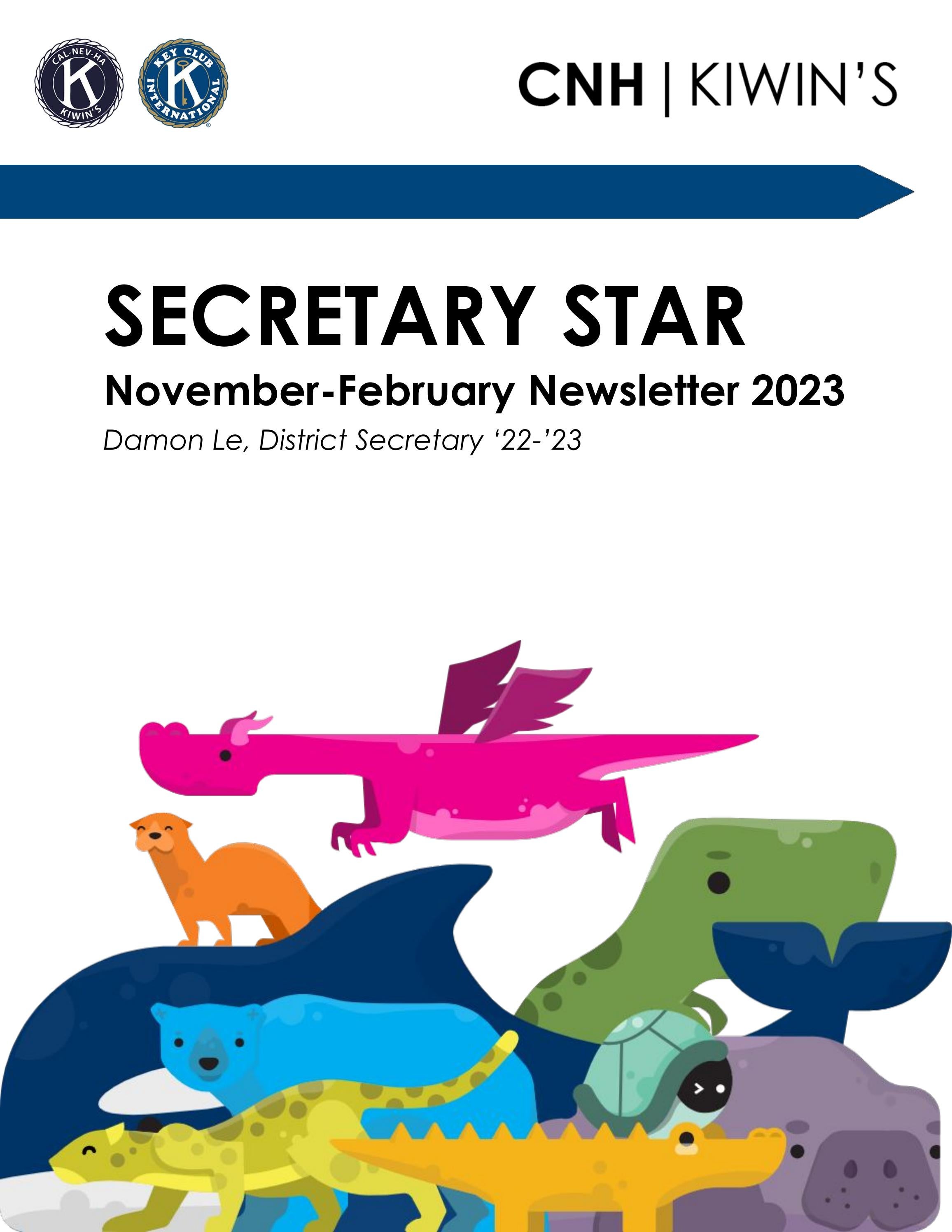 Secretary Star (Nov-Feb) by CNH KIWIN'S Key Club - Issuu