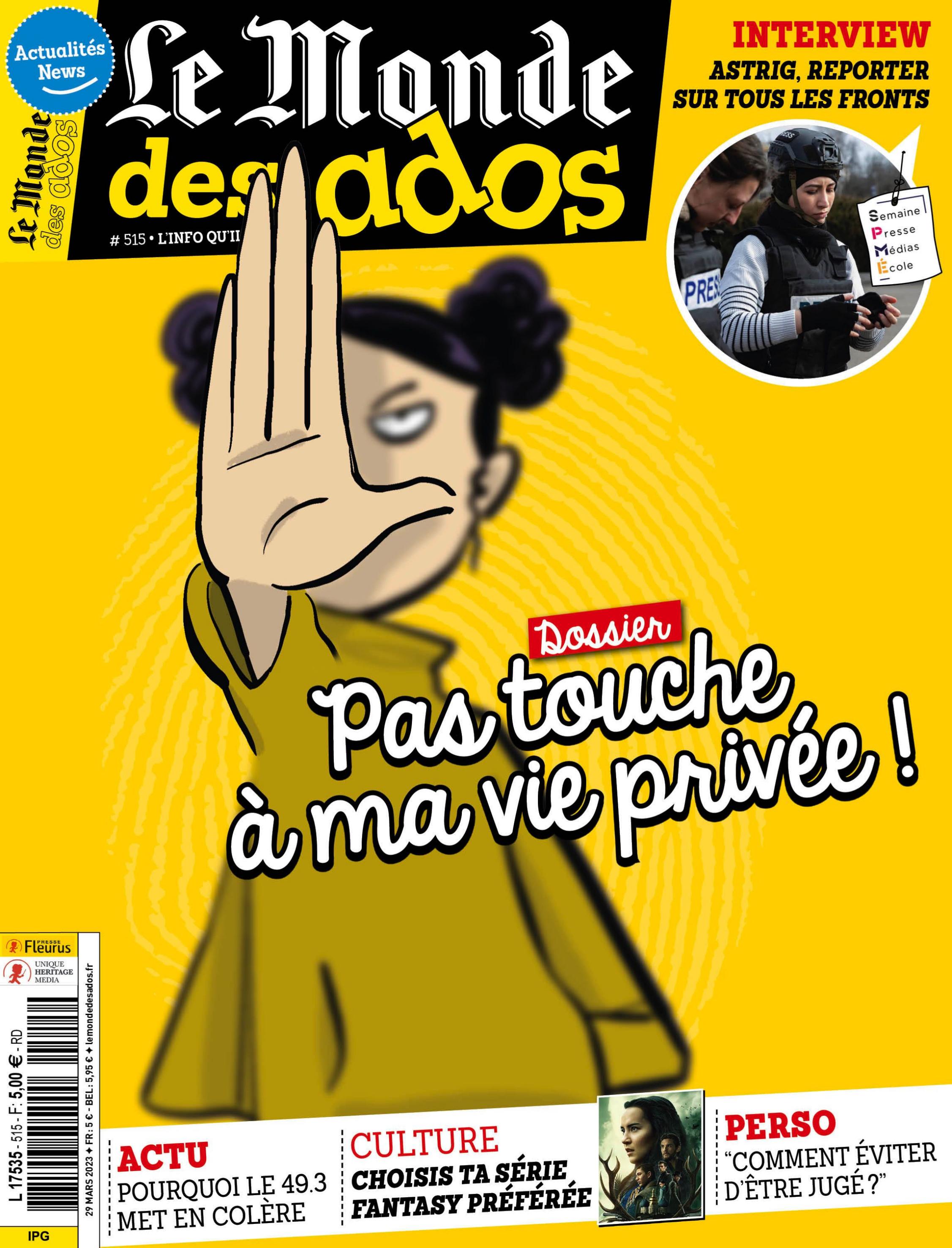 Le Monde des ados 515 du 29 mars 2023 by Unique Heritage Media - Issuu