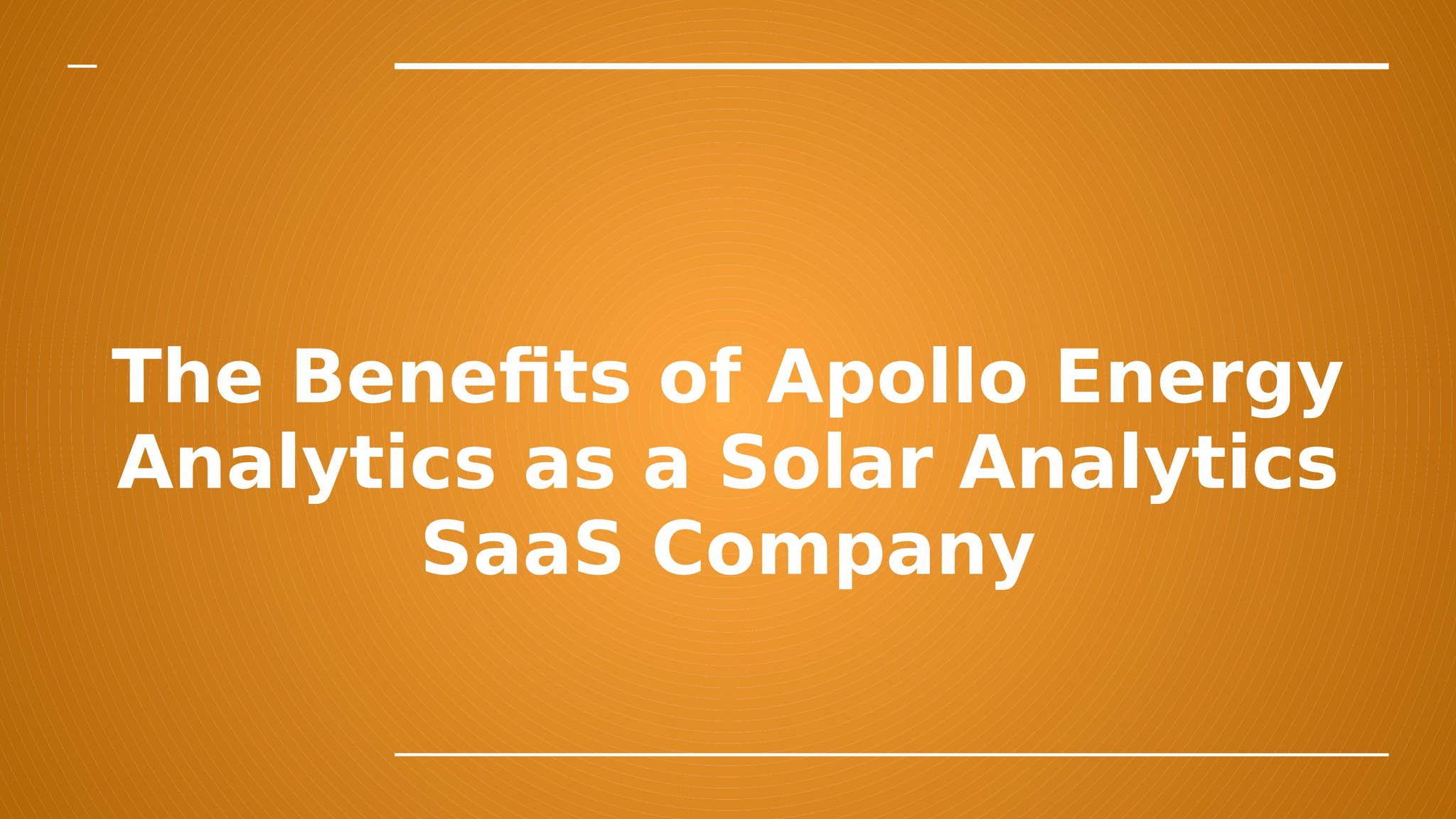 The Benefits of Apollo Energy Analytics as a Solar Analytics SaaS ...