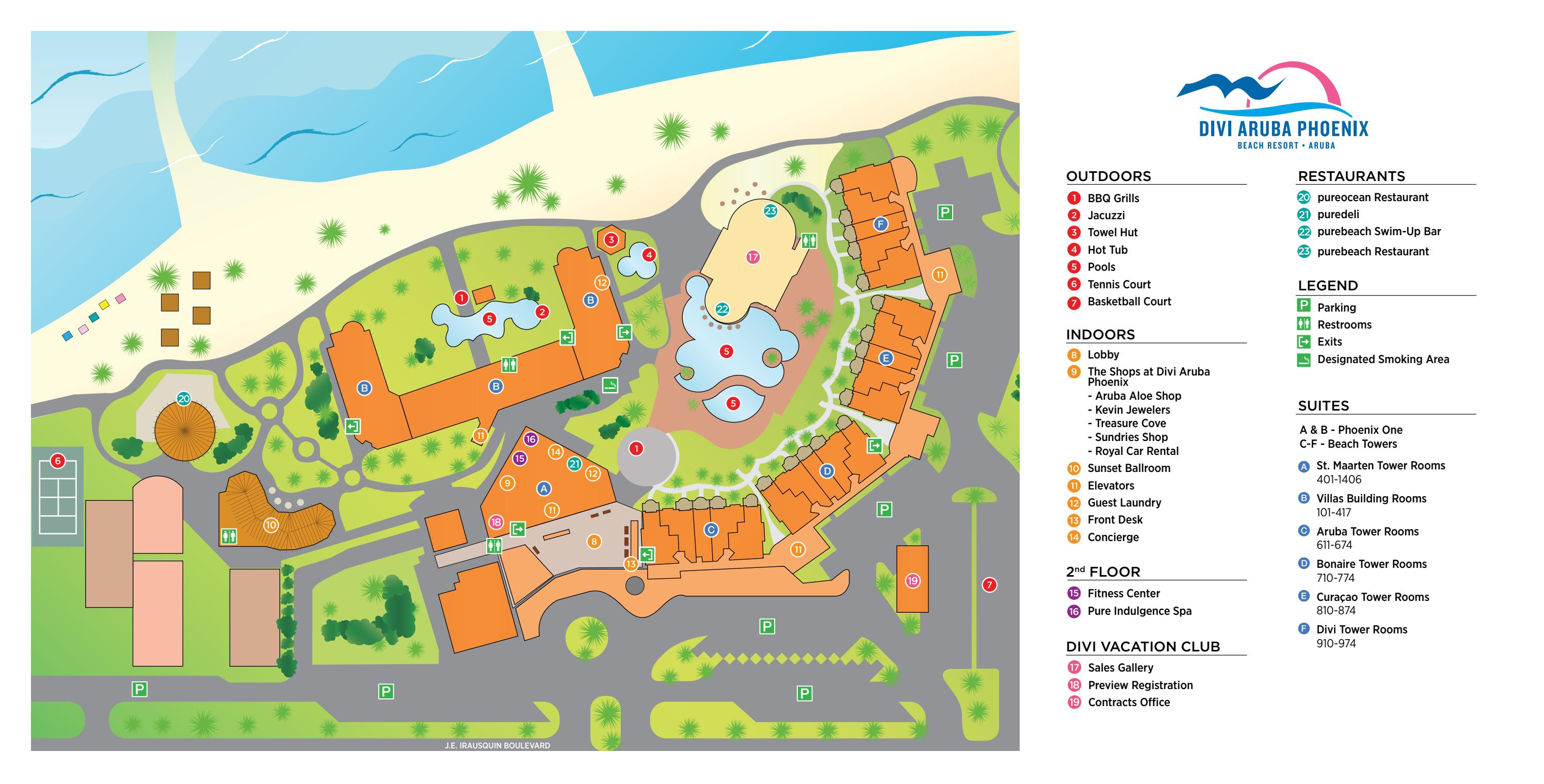 Phoenix Resort Map by Divi Resorts - Issuu