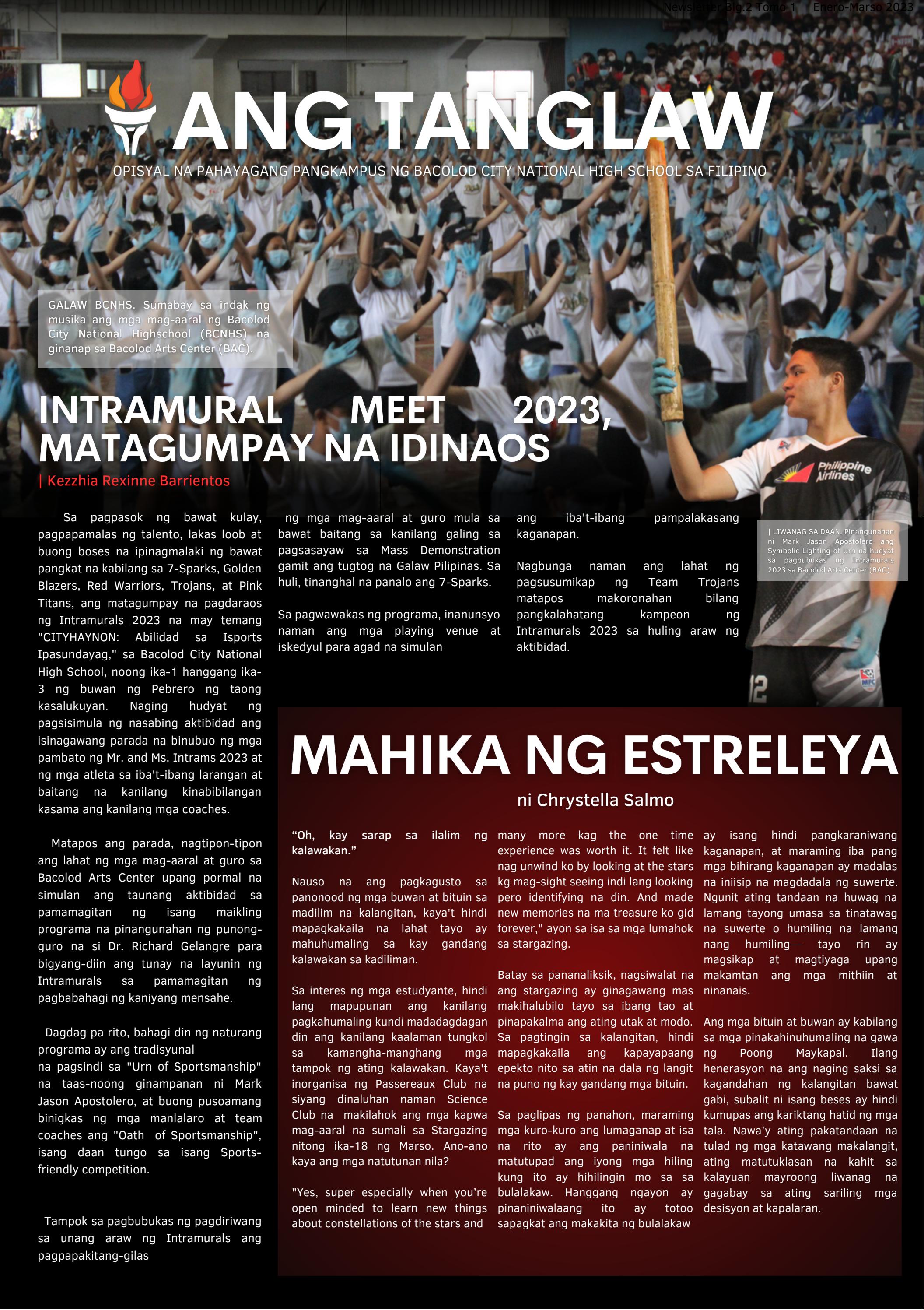 Ang Tanglaw JHS | Newsletter Blg. 2, Tomo 1 by Ang Tanglaw - Issuu