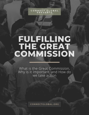 Fulfilling the Great Commission by Connect Global - Issuu