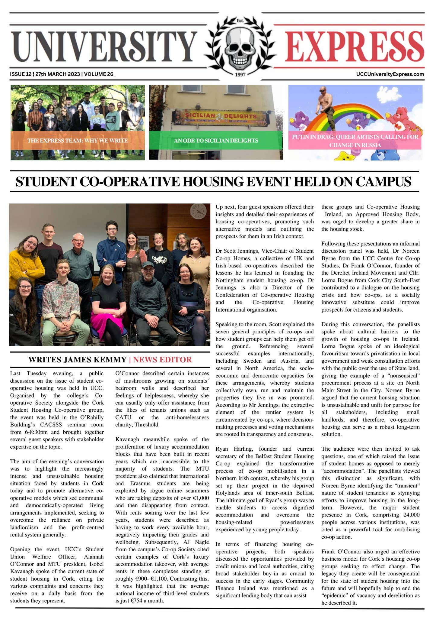 UCC Express Vol.26 Issue 12 by UCCStudentMedia - Issuu