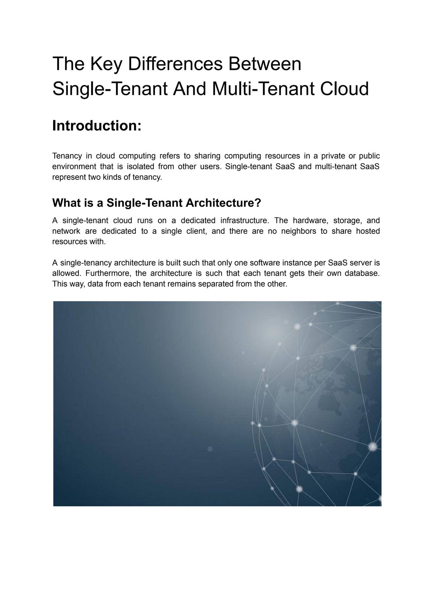 Understanding The Differences Between Single-Tenant And Multi-Tenant ...