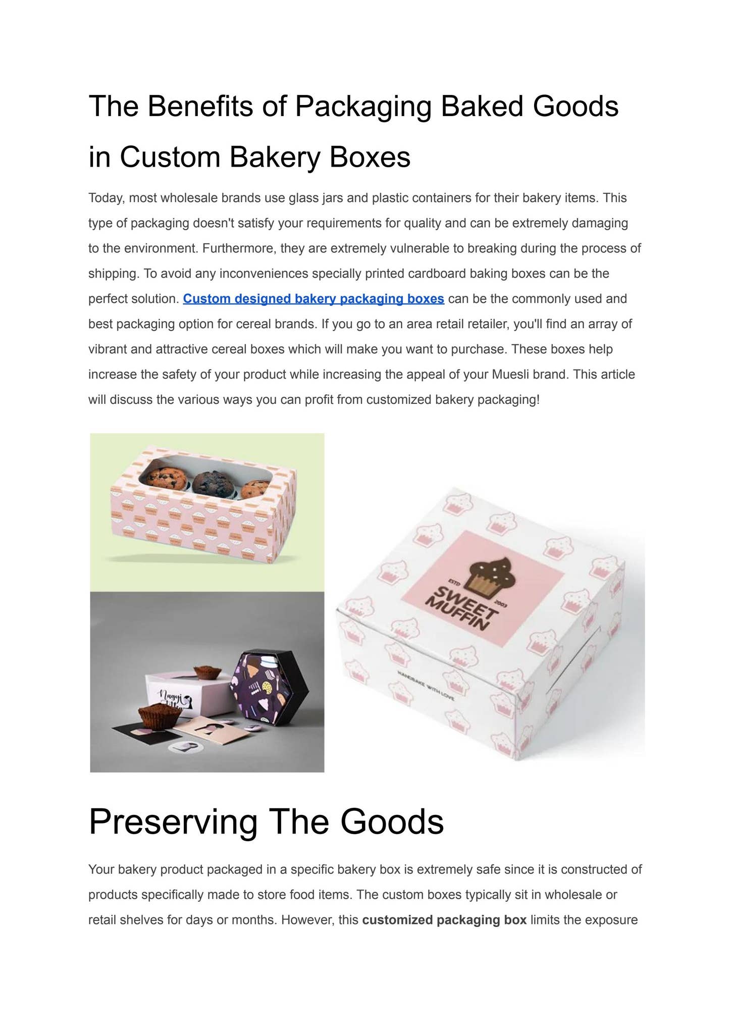 The Benefits of Packaging Baked Goods in Custom Bakery Boxes by Shawn ...