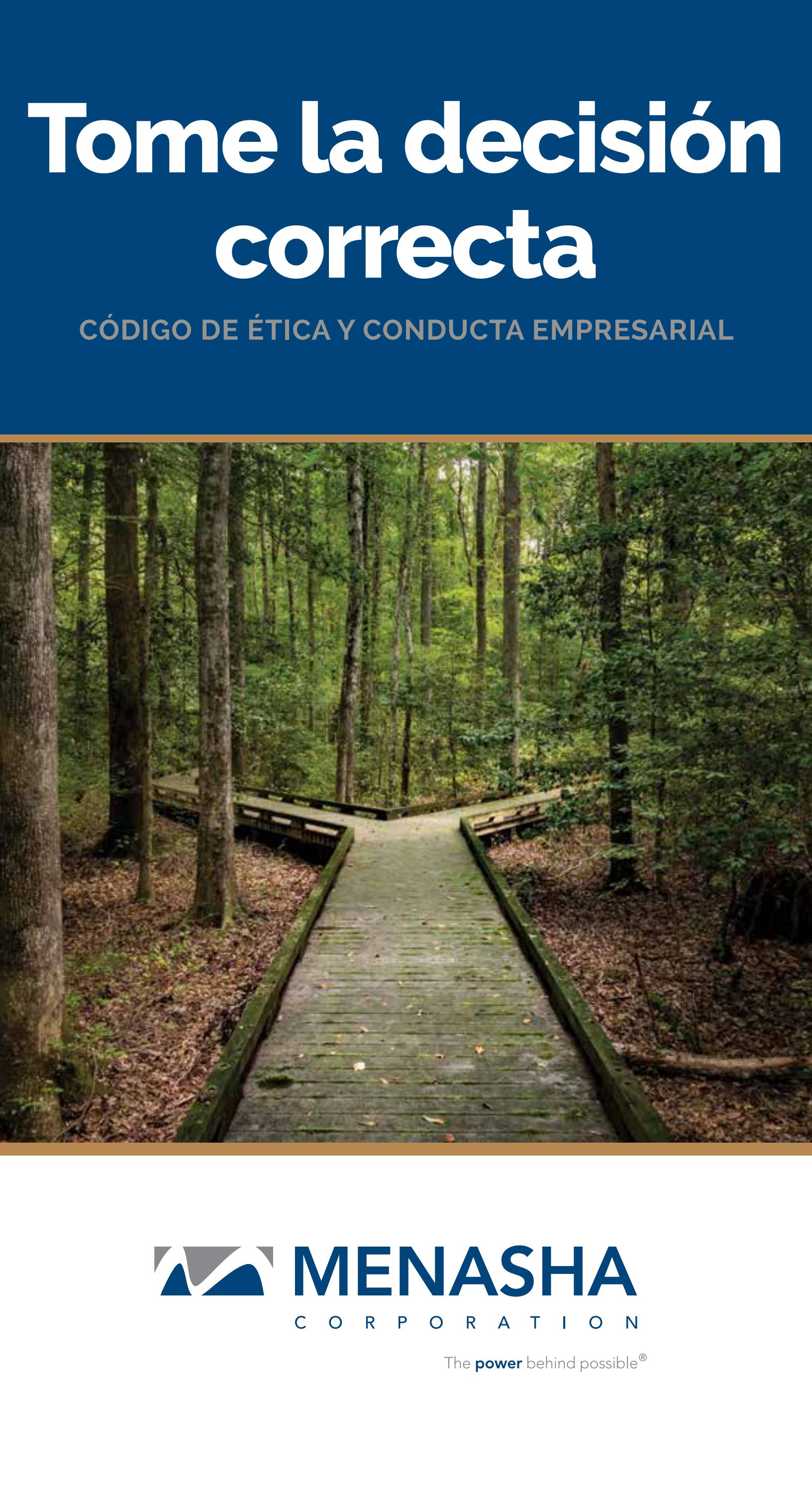 Menasha Corporation Code of Ethics - Spanish by menashacorporation - Issuu