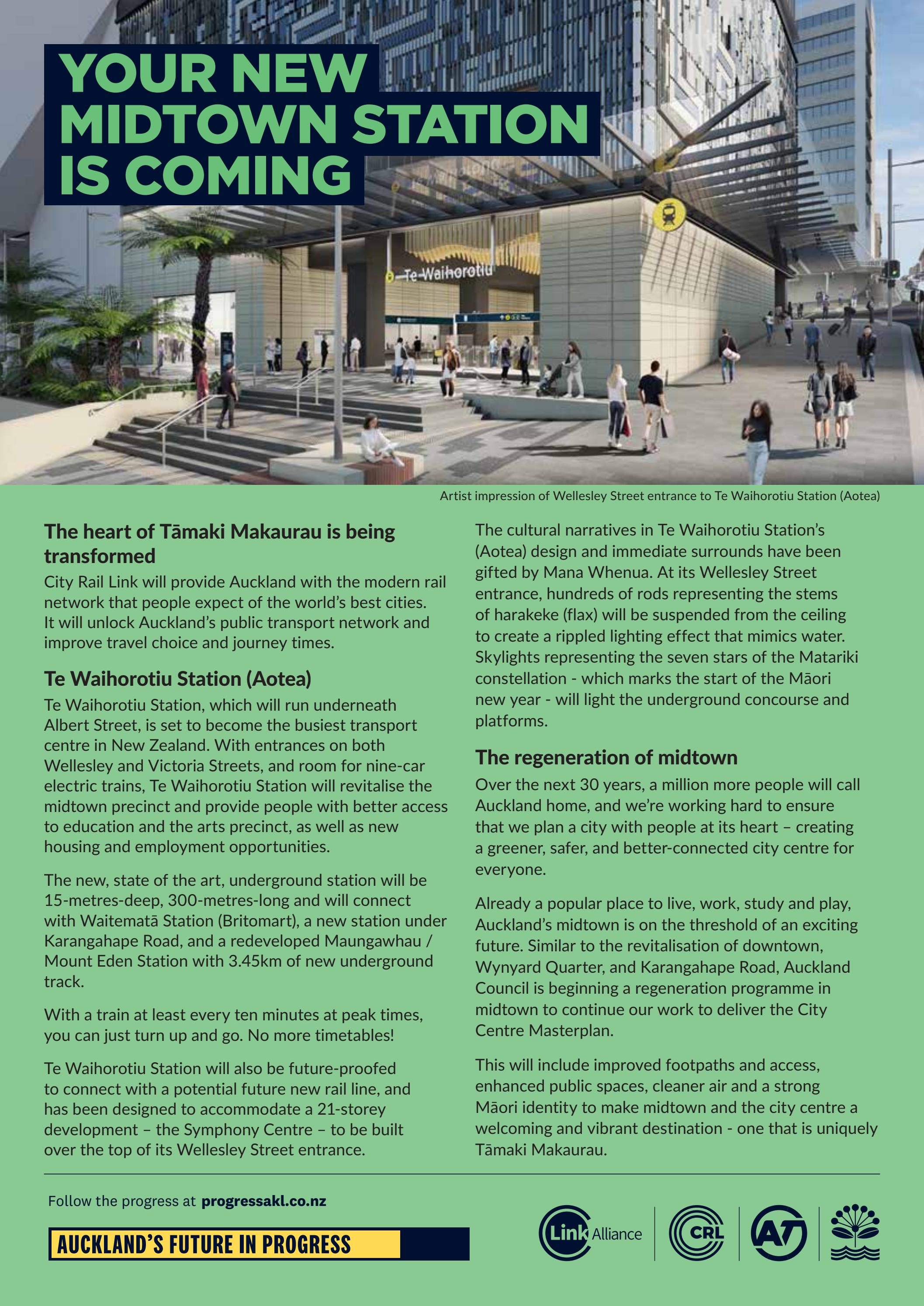 Your new midtown station is coming by City Rail Link Ltd - Issuu