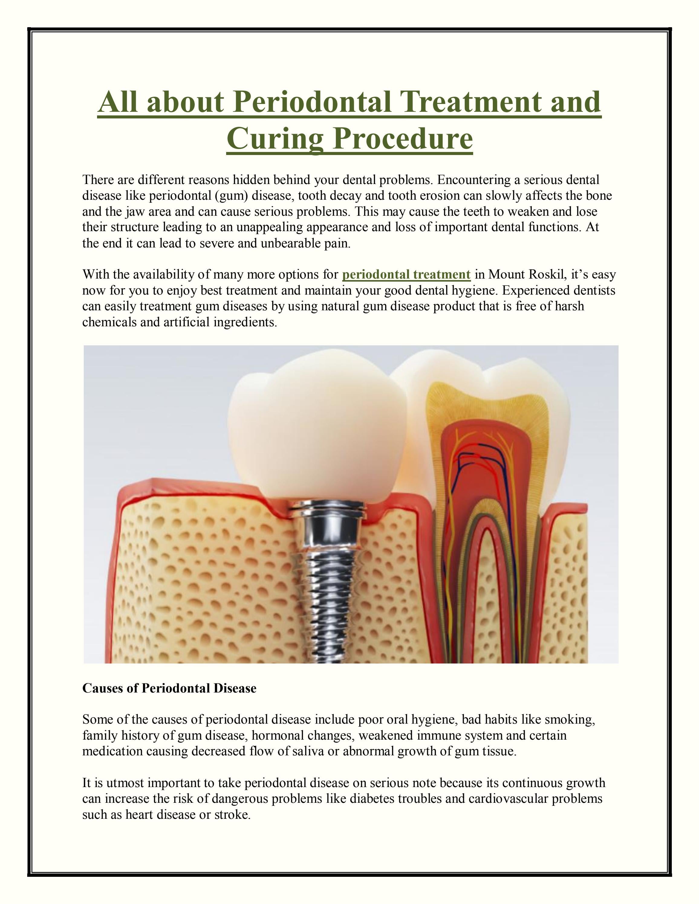 All about Periodontal Treatment and Curing Procedure by Stoddard Dental ...