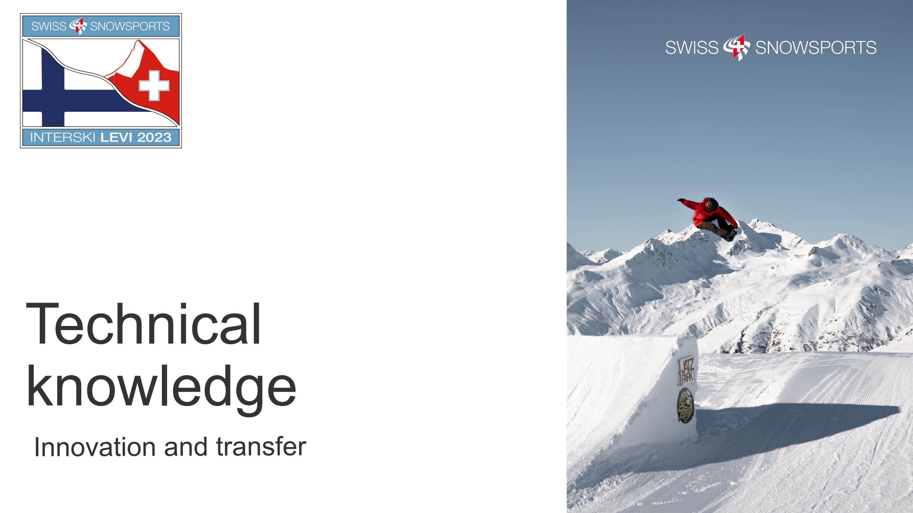 Interski 2023 - Lecture Snowboard - Technical Knowledge by Swiss ...
