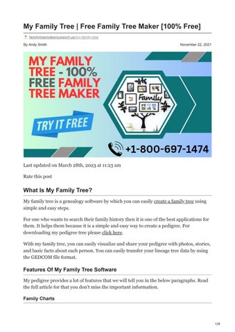 My family tree - free family tree maker online by Nick Johnson - Issuu