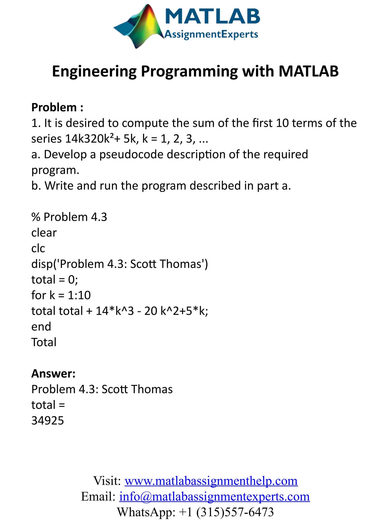 Matlab Assignment Help by Matlab Assignment Experts - Issuu
